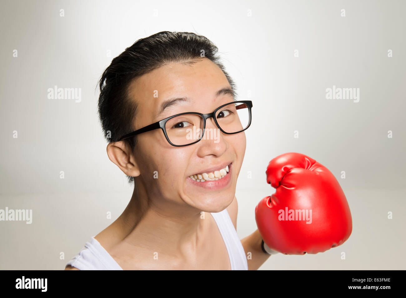Portrait of Boxing Player Posing Stock Photo - Alamy