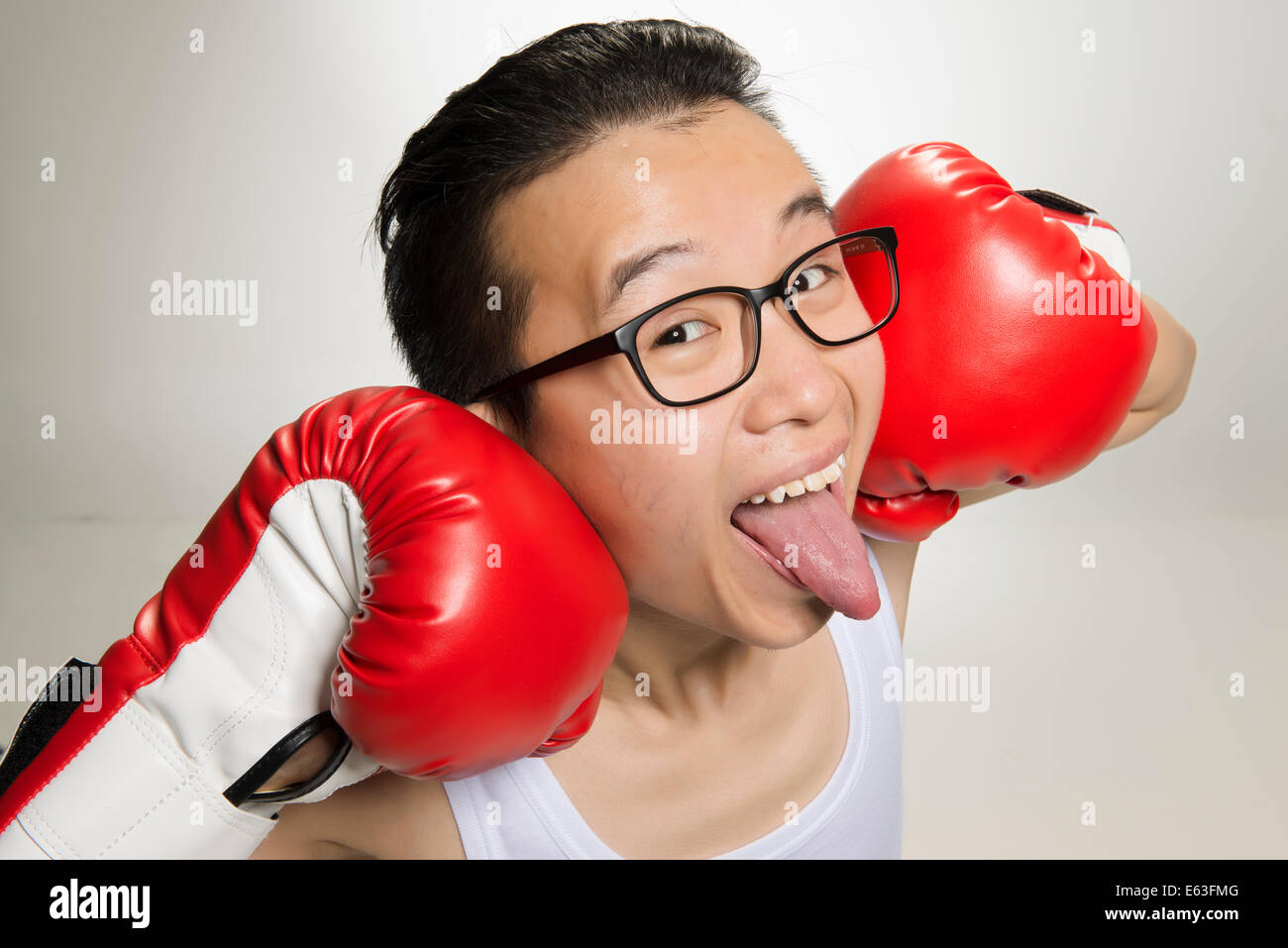 Portrait of Boxing Player Posing Stock Photo - Alamy