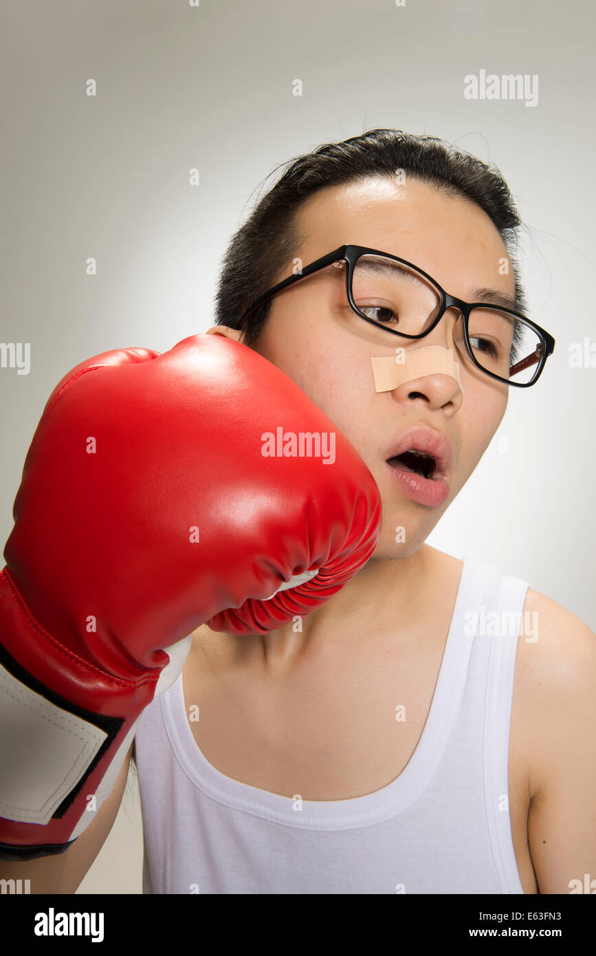 Portrait of Boxing Player Posing Stock Photo - Alamy