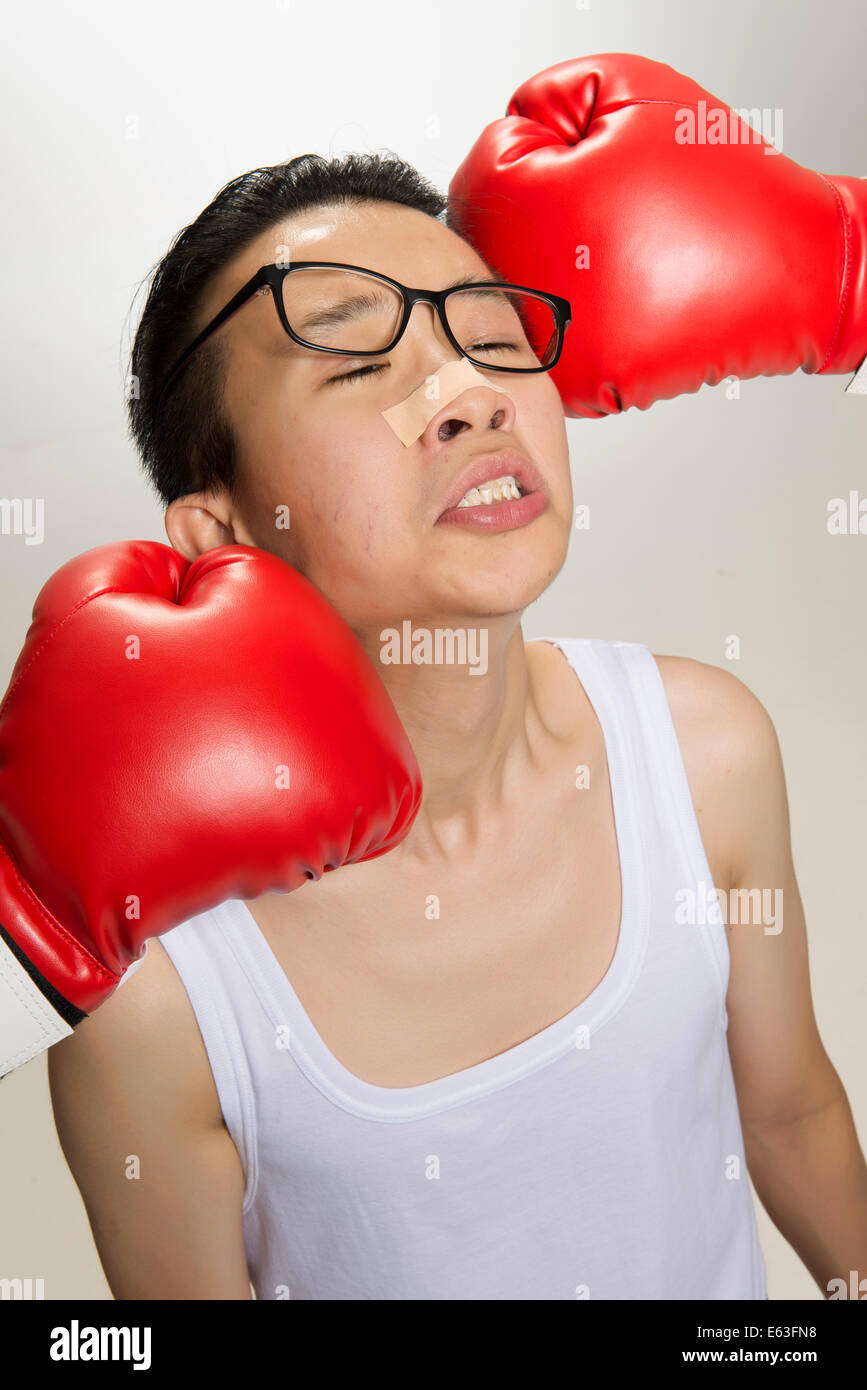 Portrait of Boxing Player Posing Stock Photo - Alamy