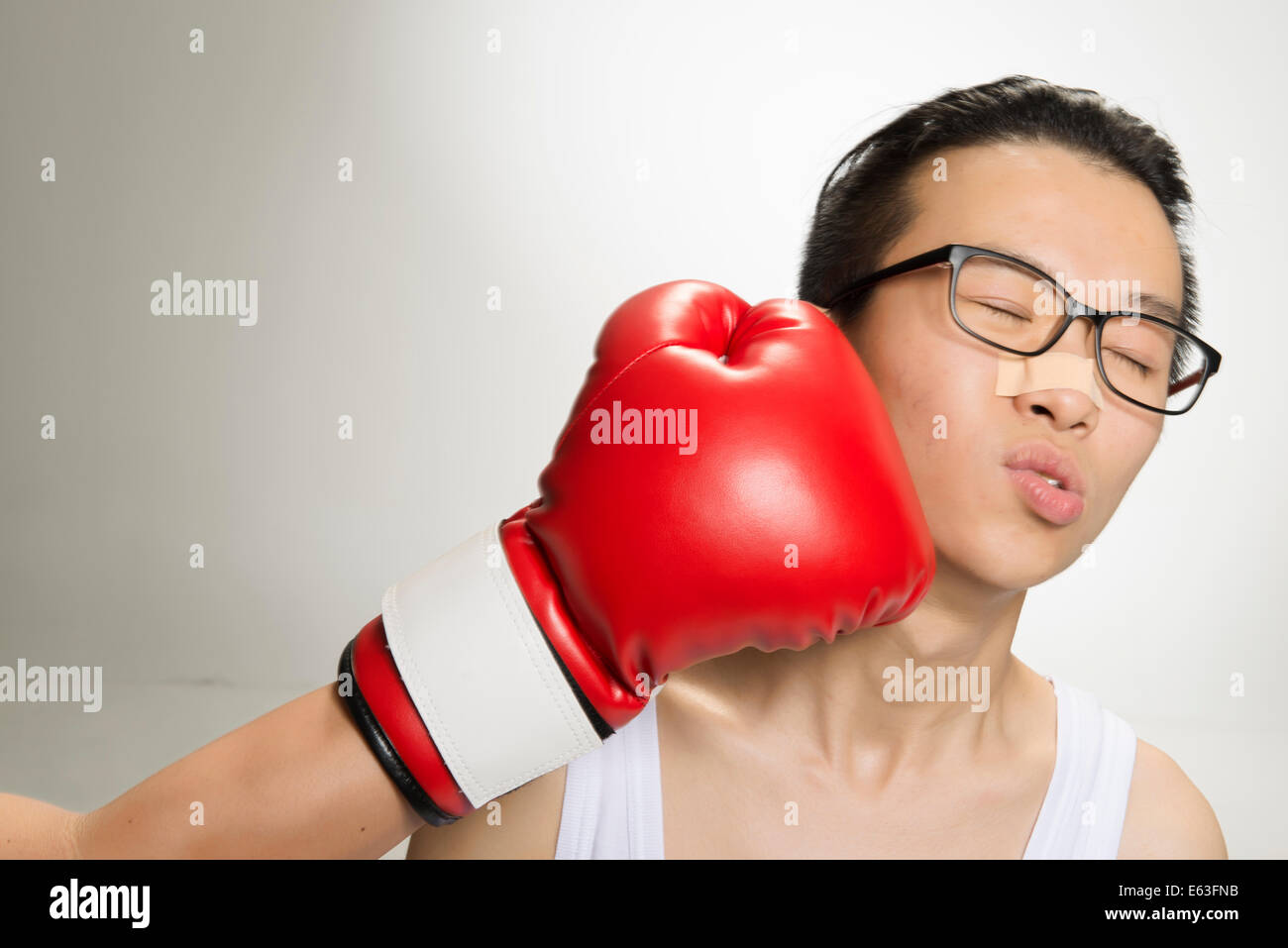 Portrait of Boxing Player Posing Stock Photo - Alamy