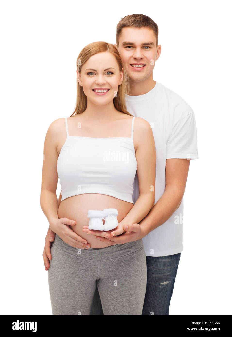 happy young family expecting child Stock Photo - Alamy