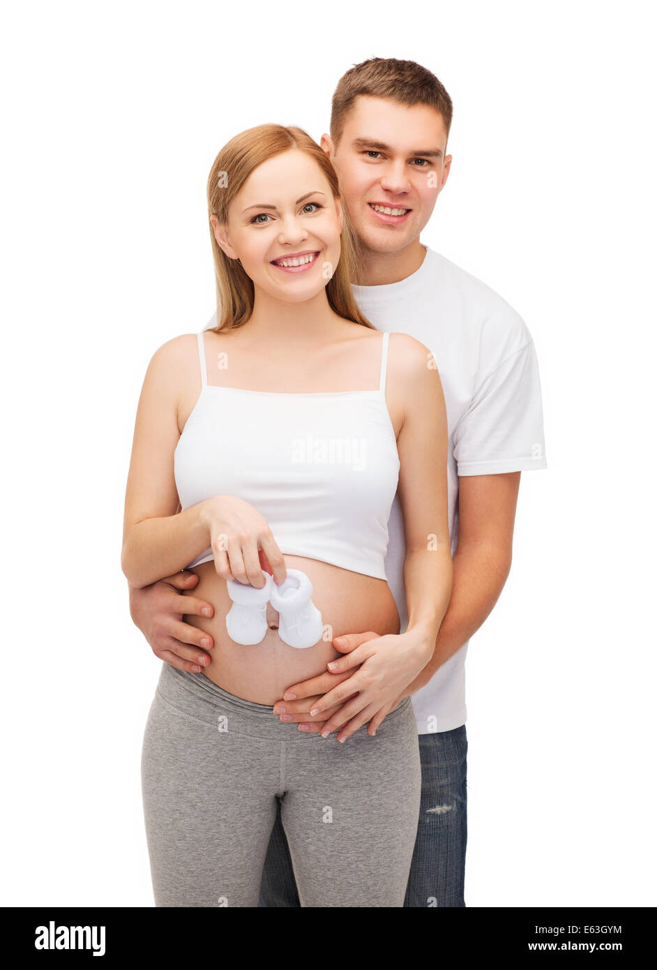 happy young family expecting child Stock Photo - Alamy