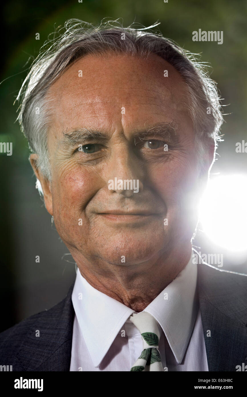 Edinburgh, Scotland, UK. 12th Aug, 2014. Richard Dawkins, evolutionary ...