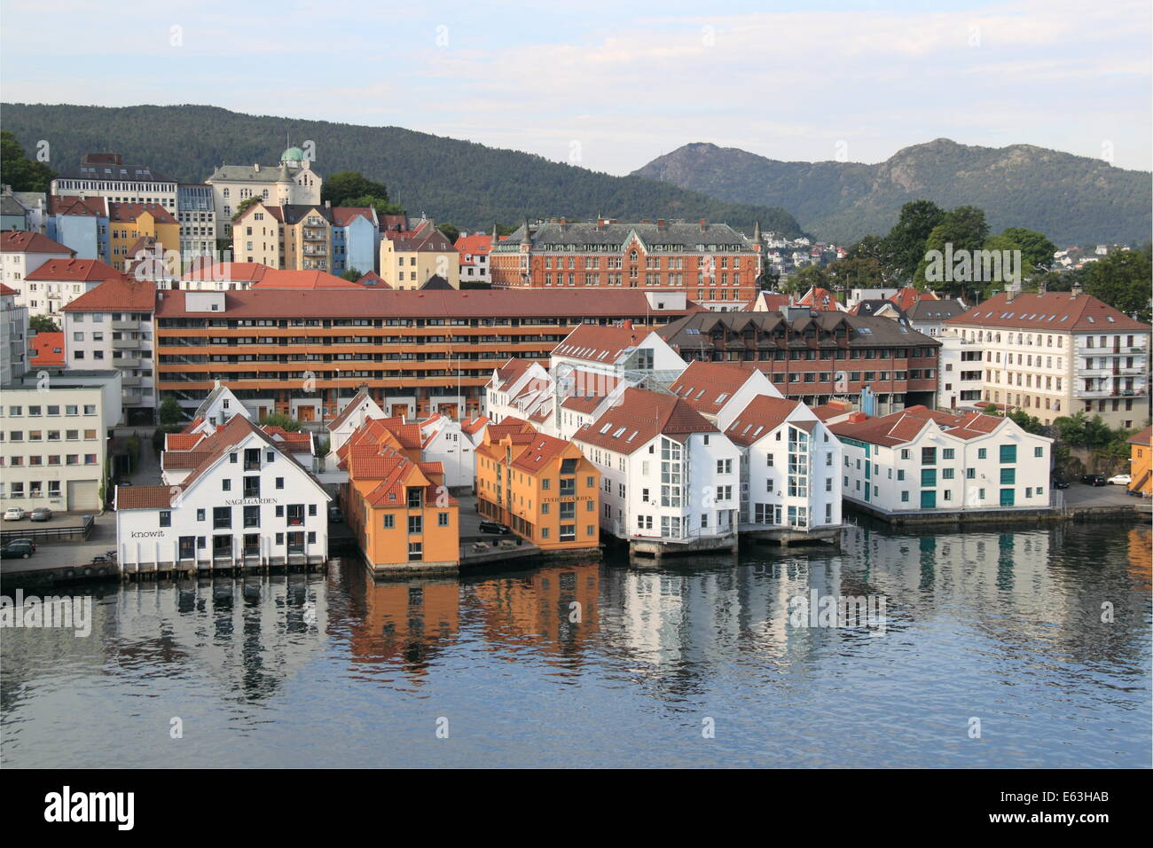 Vågen waterfront buildings, Nordnes, Bergen, Bergenshalvøyen ...