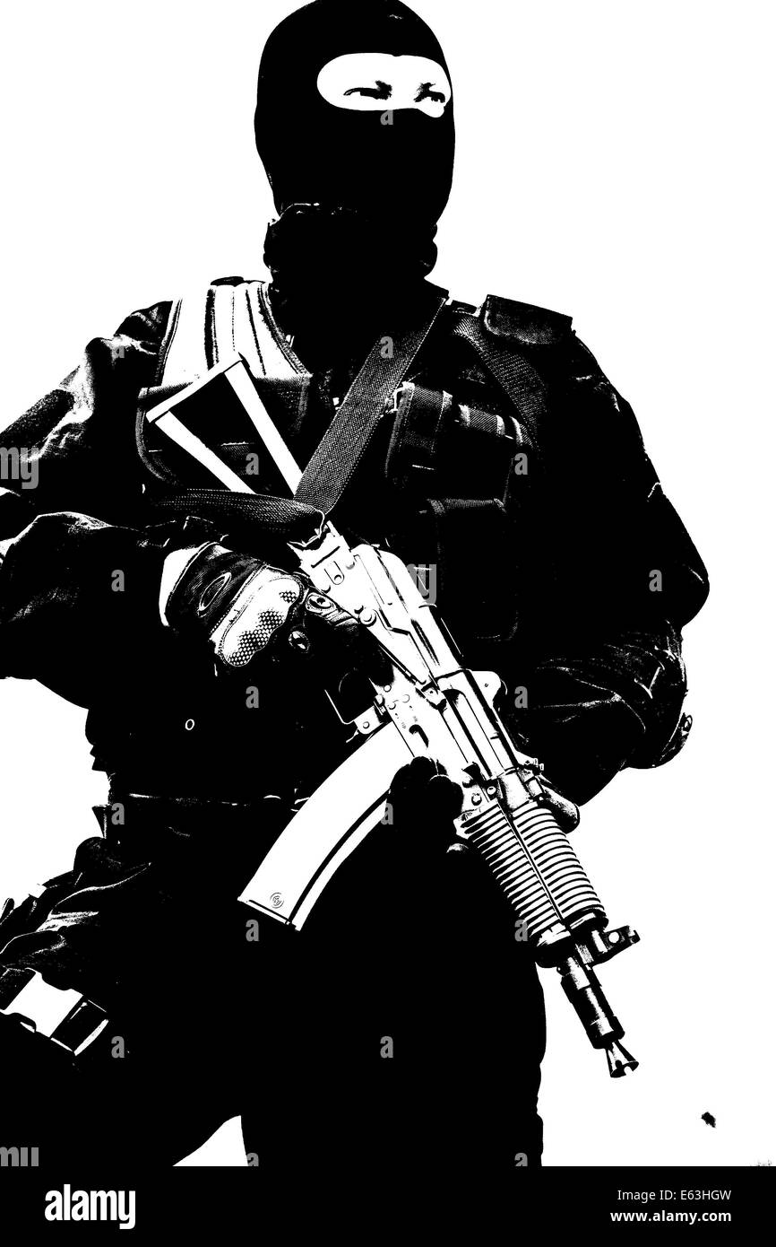 Swat team Black and White Stock Photos & Images - Alamy