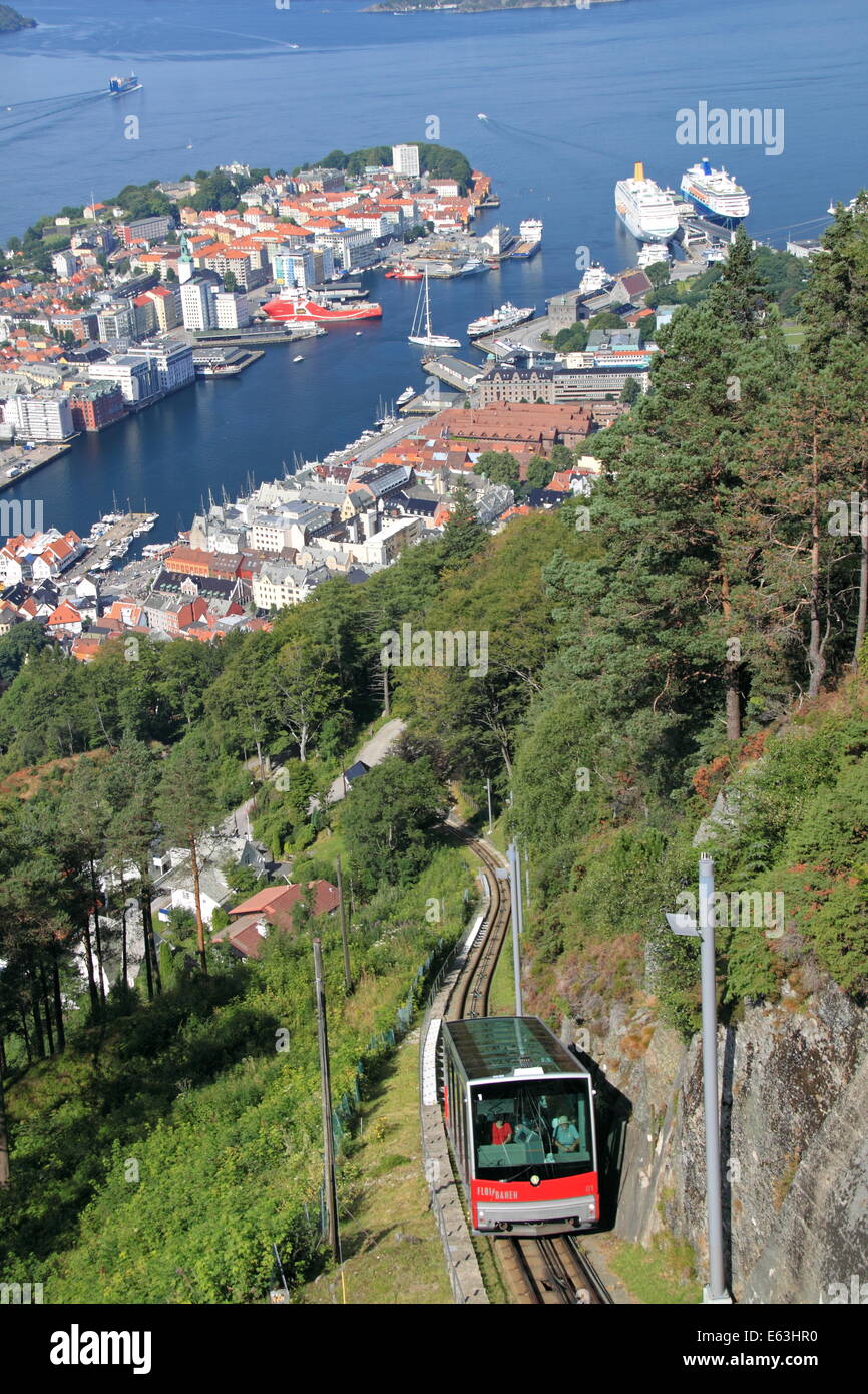 Floibanen Funicular Railway Bergen High Resolution Stock Photography ...