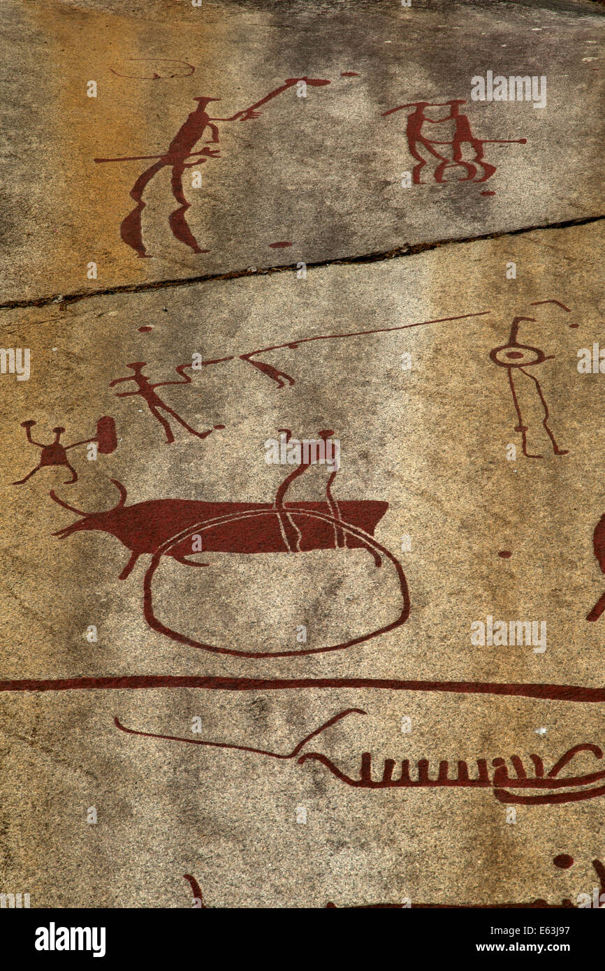 Rock carving petroglyph tanum hi-res stock photography and images - Alamy