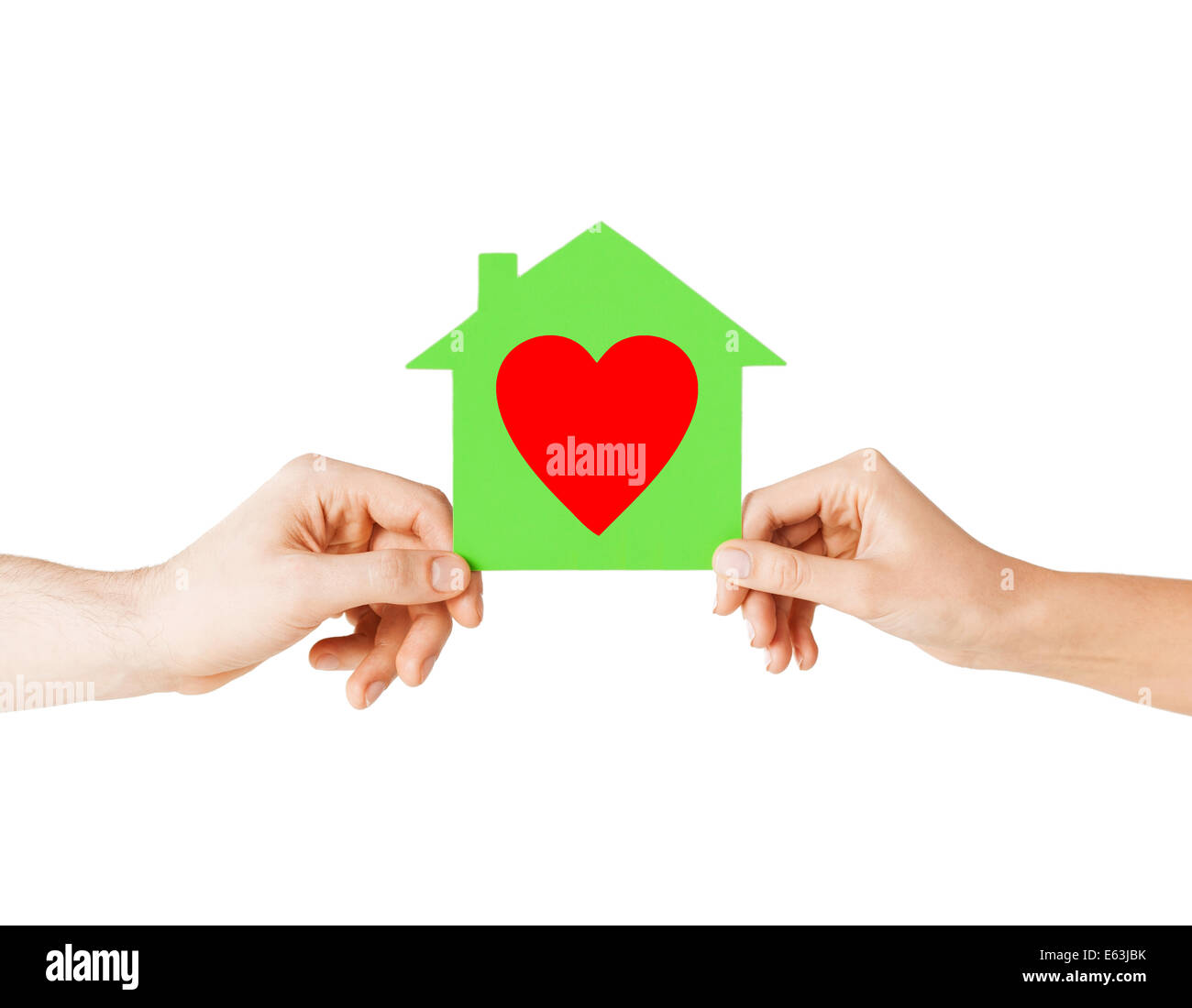 Man holding red paper heart Cut Out Stock Images & Pictures - Alamy