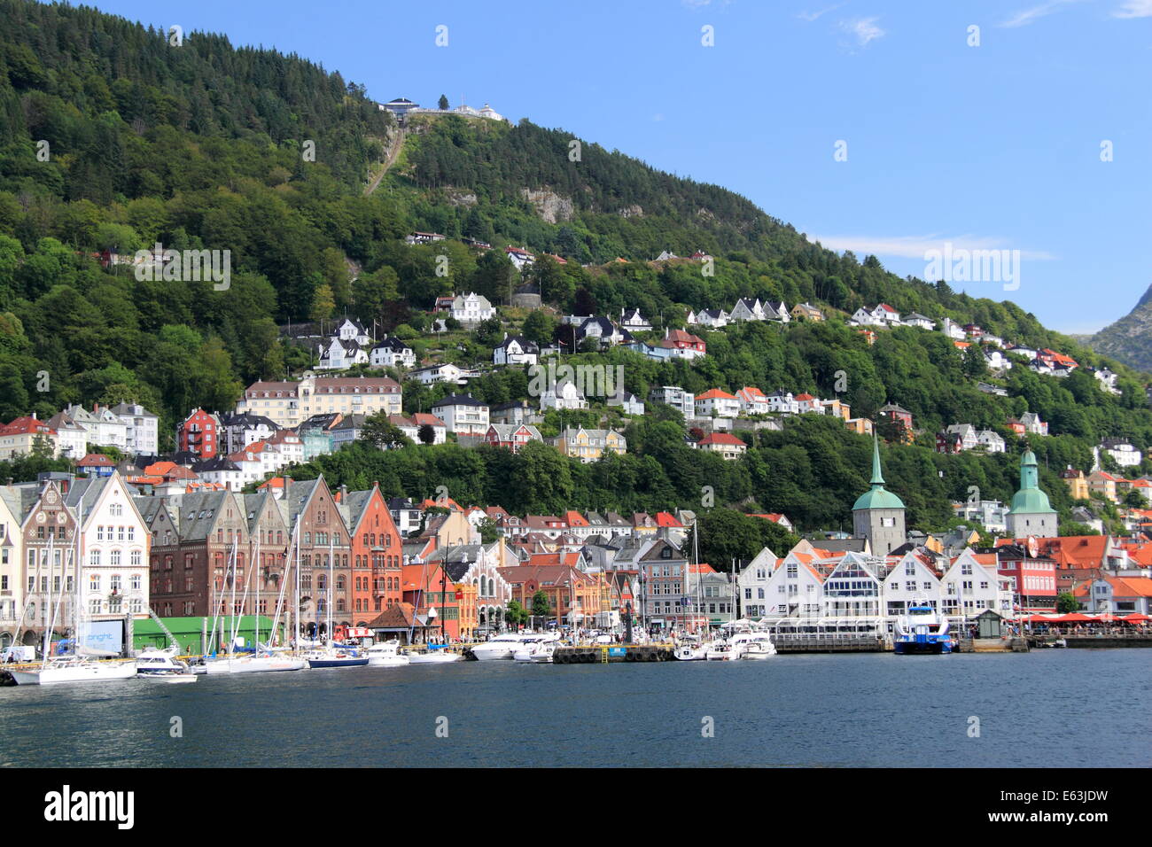 Bryggen waterside warehouses, Bergen, Bergenshalvøyen, Midhordland ...