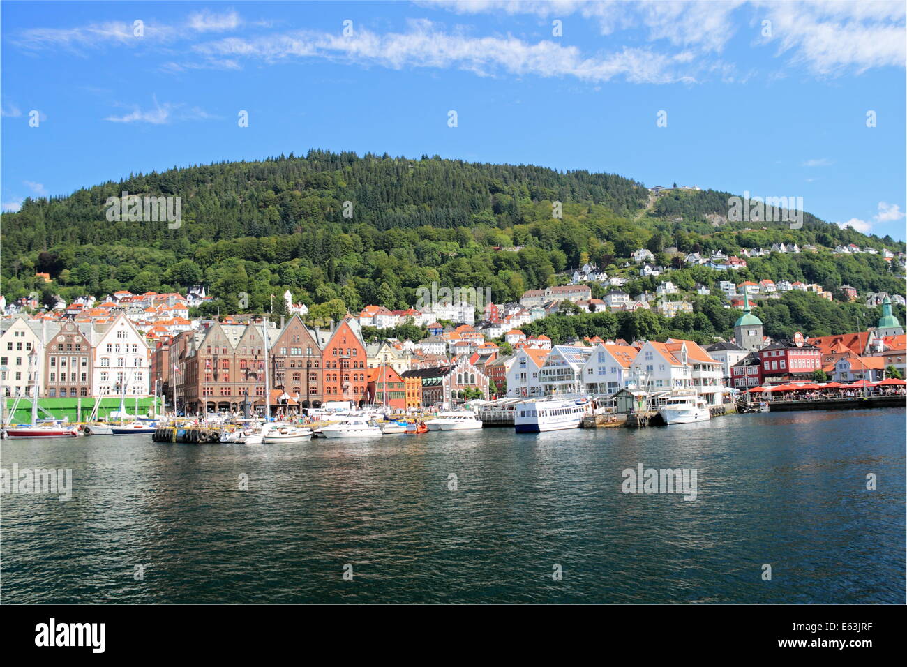 Bryggen waterside warehouses, Bergen, Bergenshalvøyen, Midhordland ...