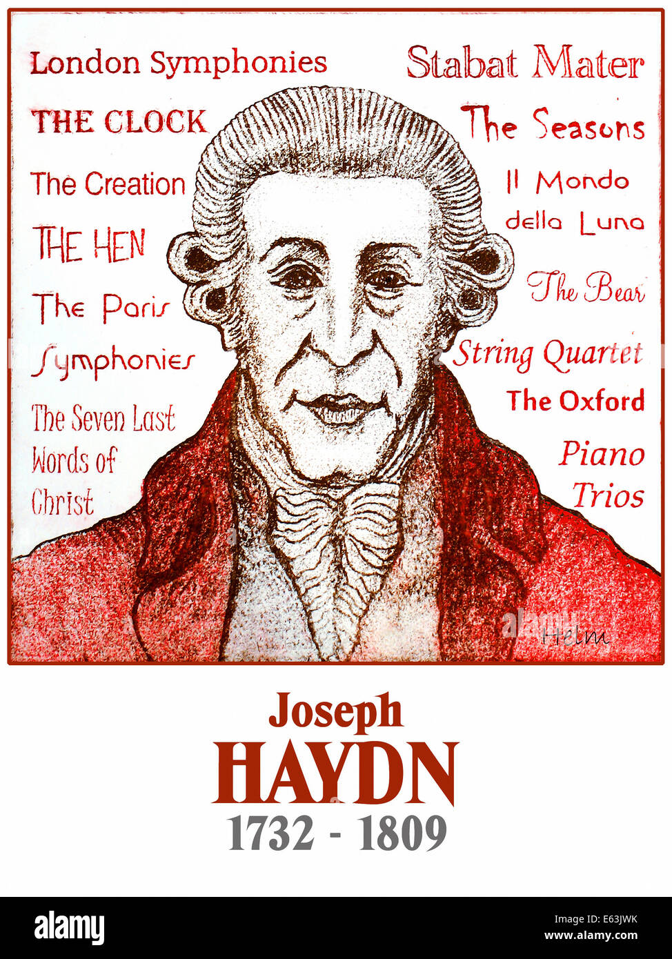 Joseph haydn portrait hi-res stock photography and images - Alamy