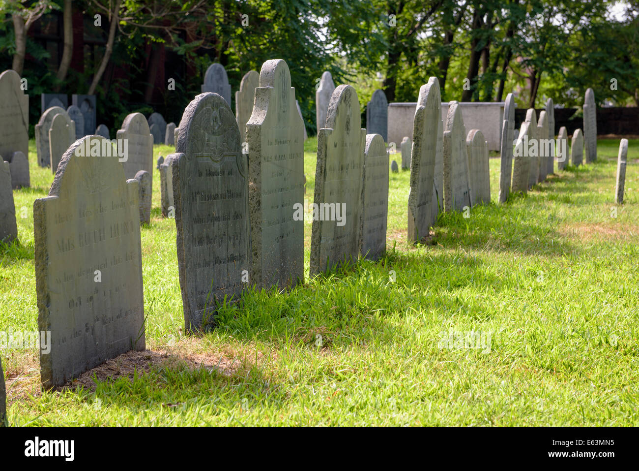 The burying point cemetery salem hi-res stock photography and images - Alamy