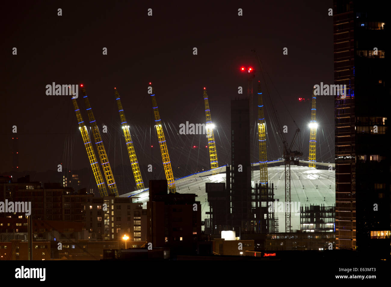 Millennium Dome at night, London, England, UK Stock Photo - Alamy