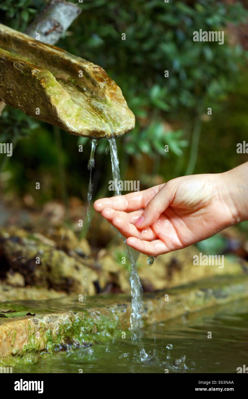 Refreshing natural spring hi-res stock photography and images - Alamy