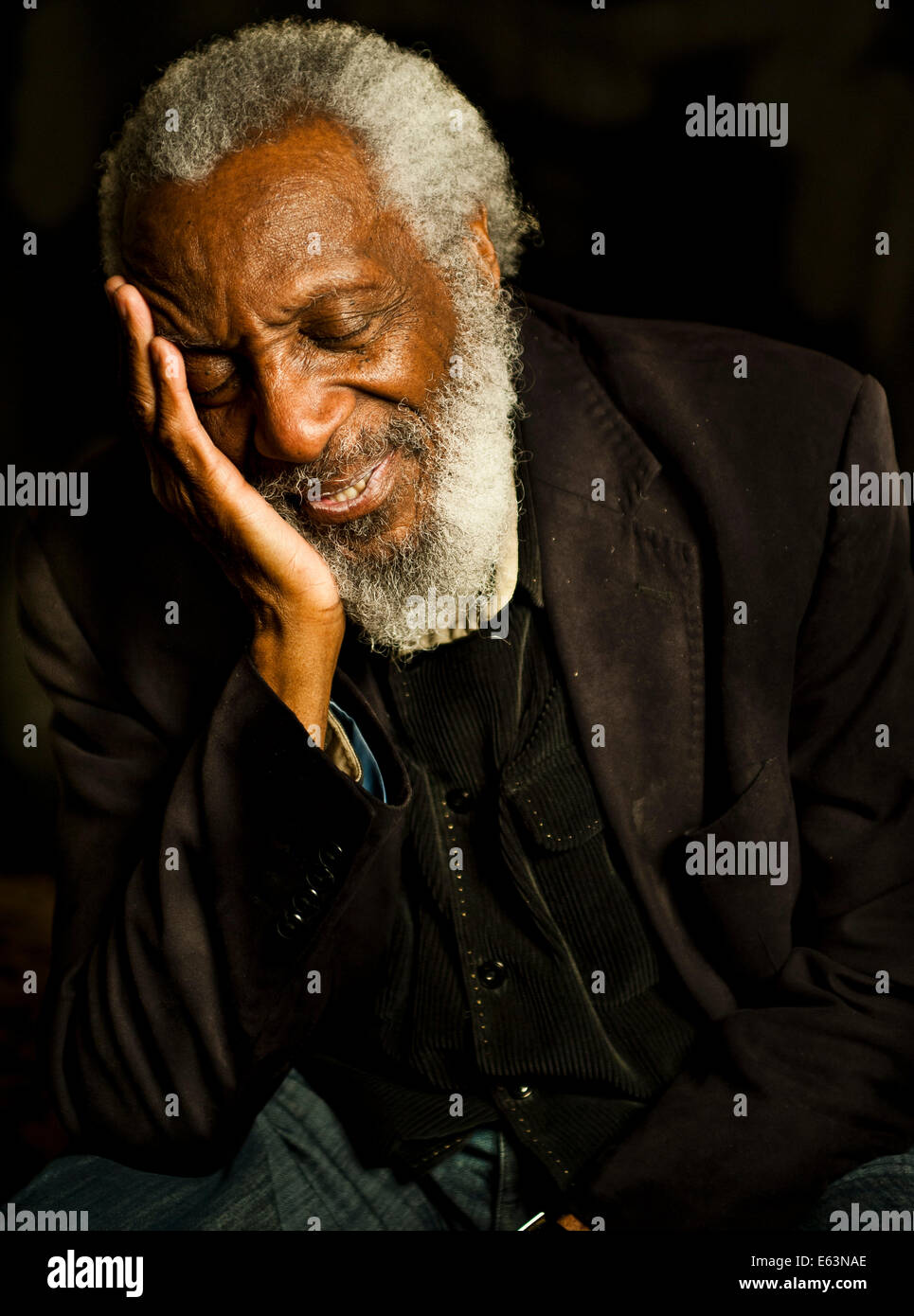 Portrait of the late Comedian and Civil Rights Activist Dick Gregory ...
