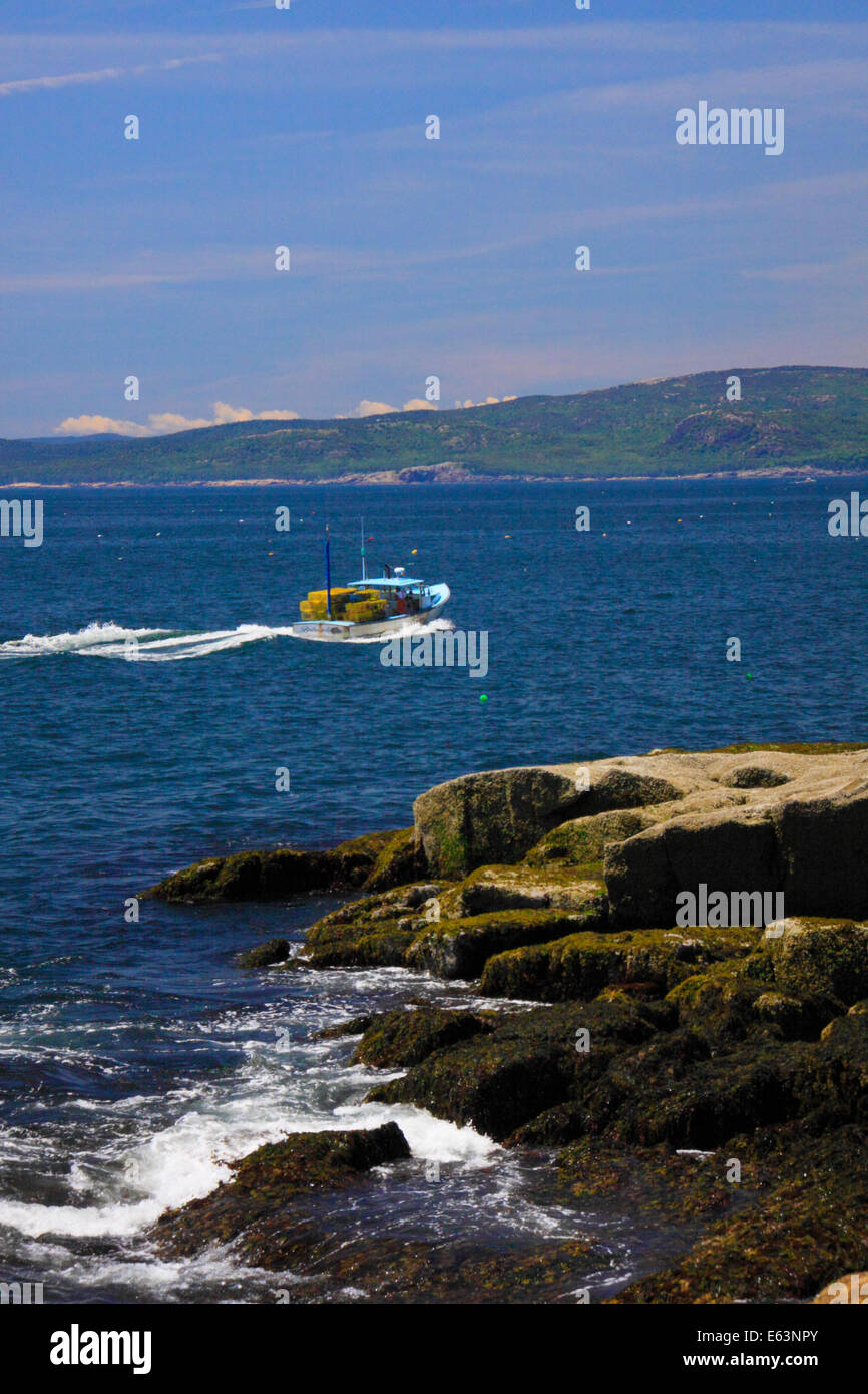 Schoodic Point, Schoodic Peninsula, Acadia National Park, Maine, USA ...