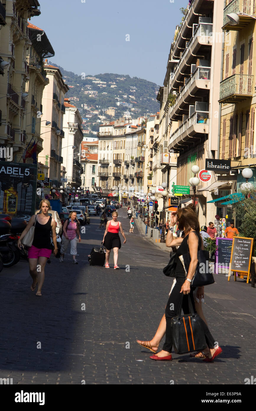 Street in Nice, France Stock Photo - Alamy