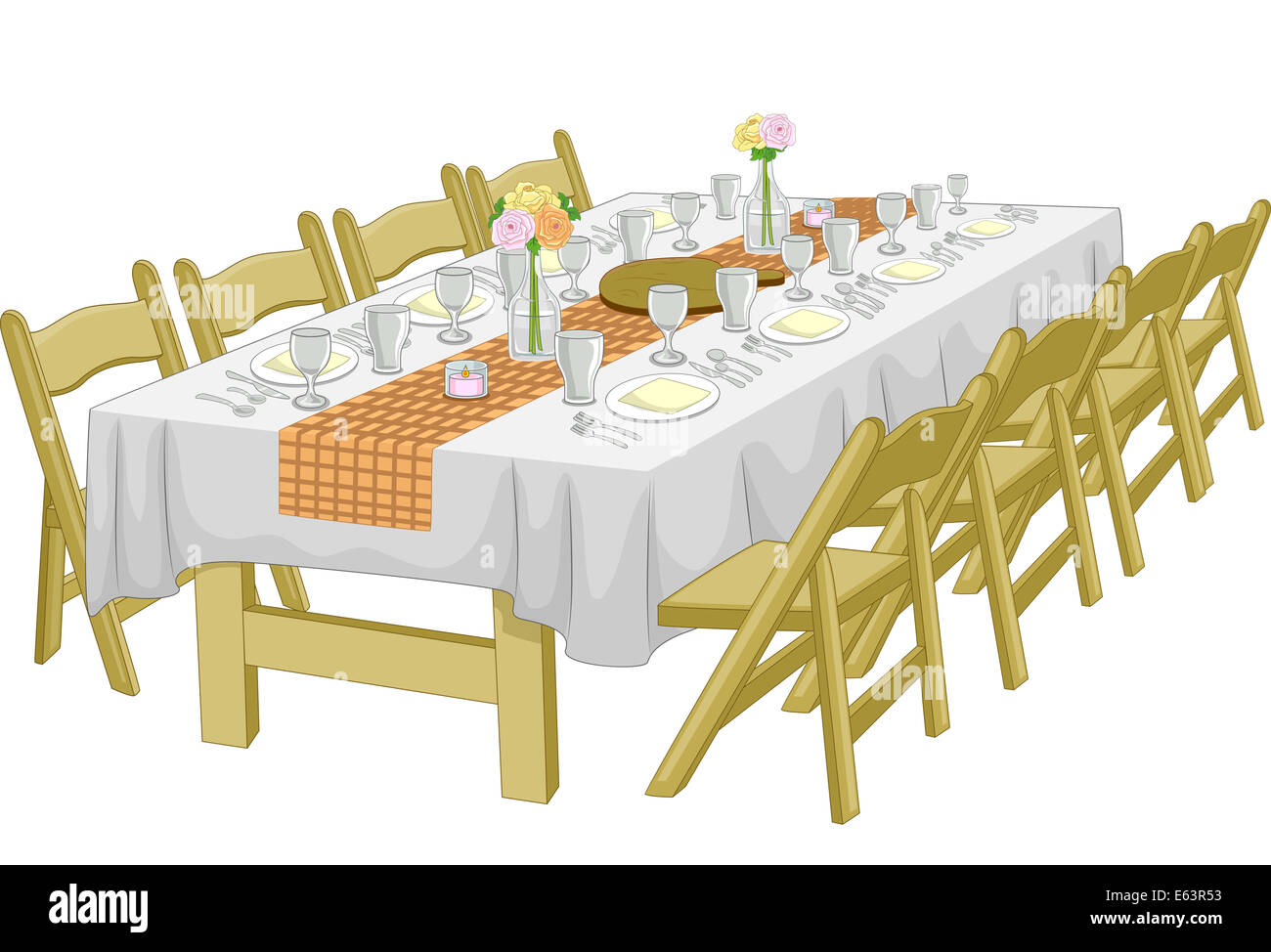 Feast Table Clipart