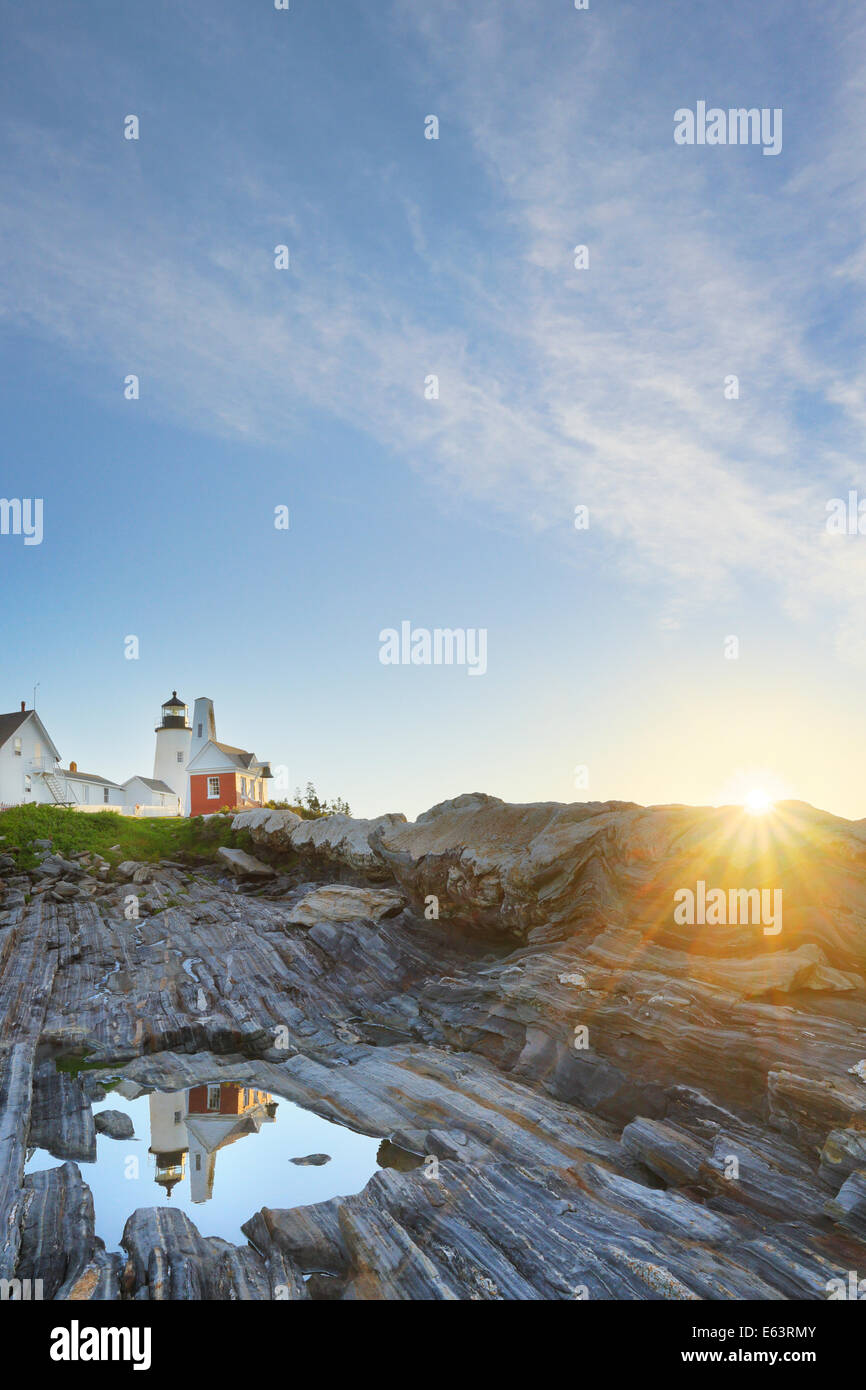 Sunrise, Pemaquid Point, Lighthouse, Pemaquid Lighthouse Park, New ...
