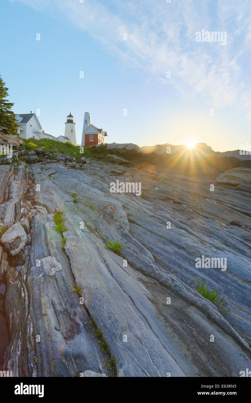 Sunrise, Pemaquid Point, Lighthouse, Pemaquid Lighthouse Park, New ...