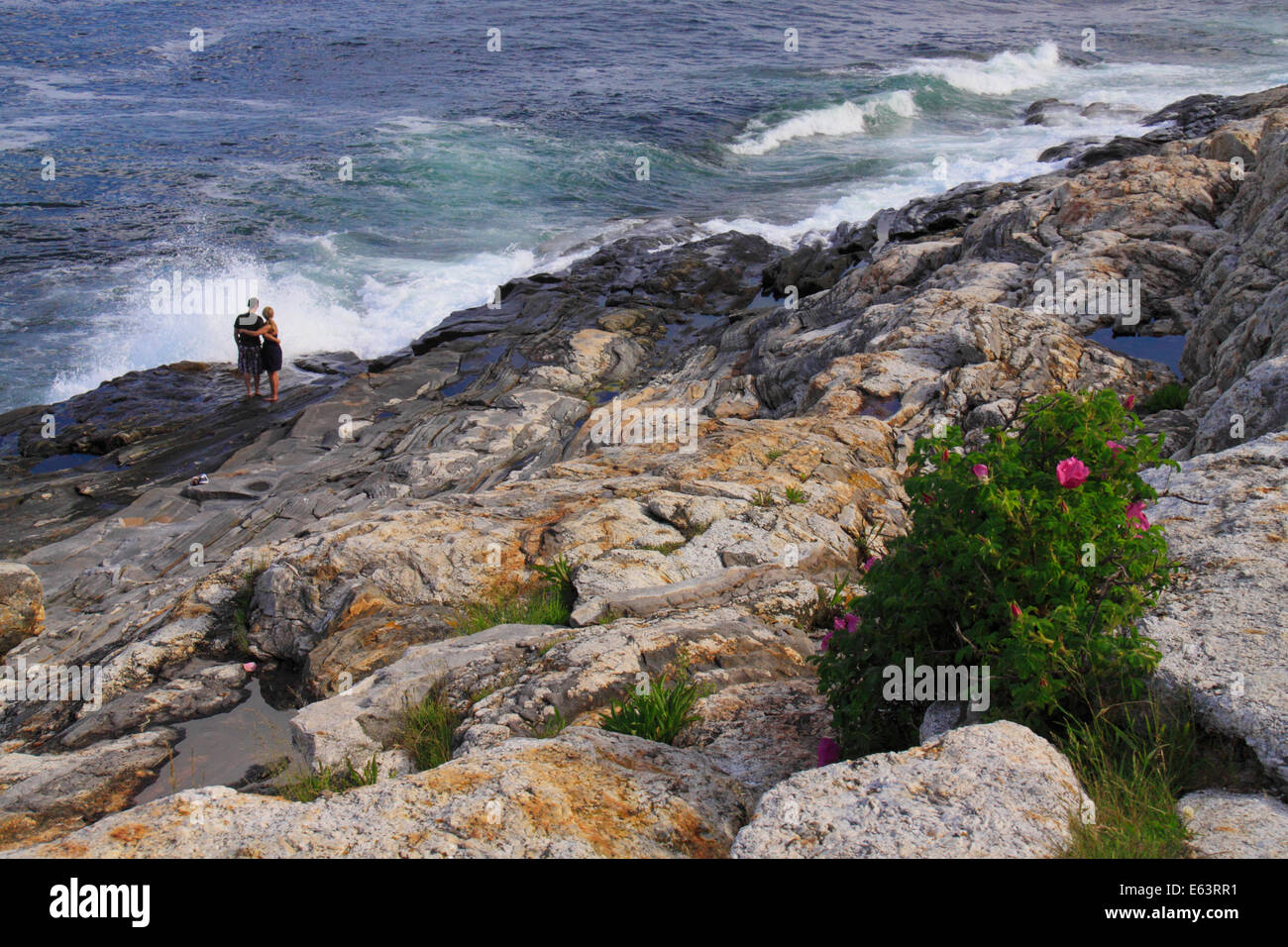 Pemaquid Point, Lighthouse, Pemaquid Lighthouse Park, New Harbor, Maine ...