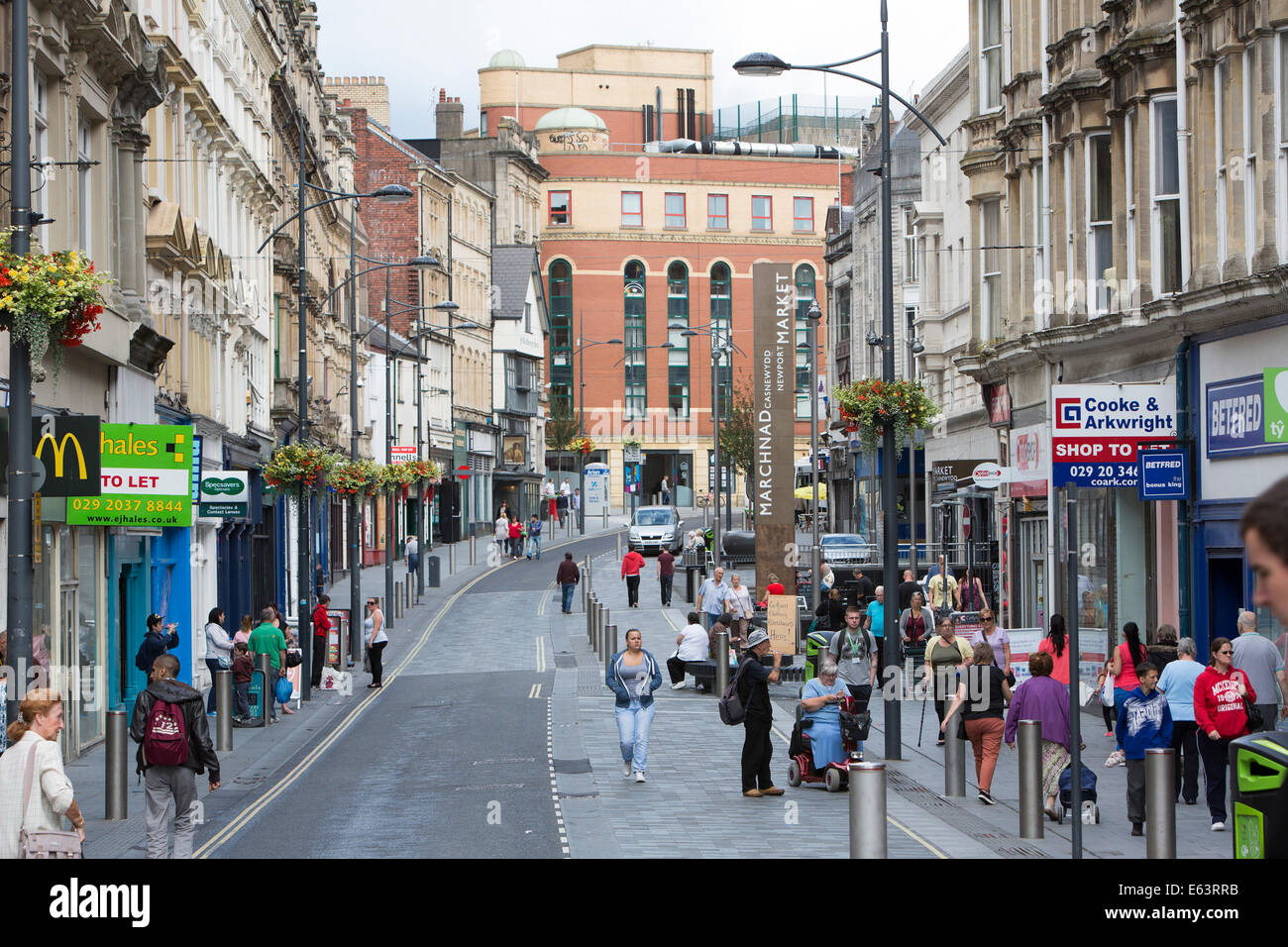 Newport Wales City Centre Stock Photos & Newport Wales City Centre ...
