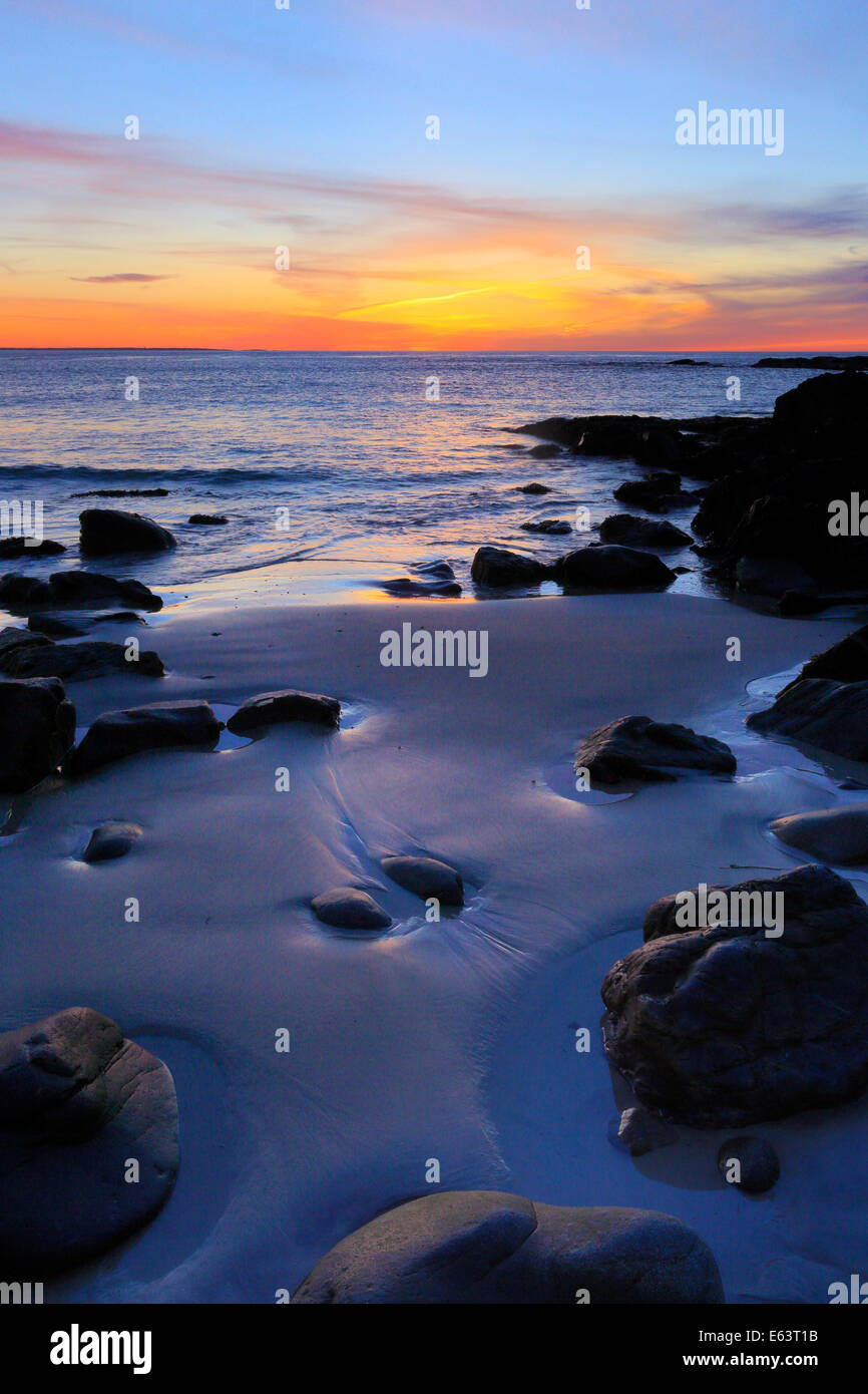 Sunrise, Marginal Way, Ogunquit, Maine, USA Stock Photo - Alamy