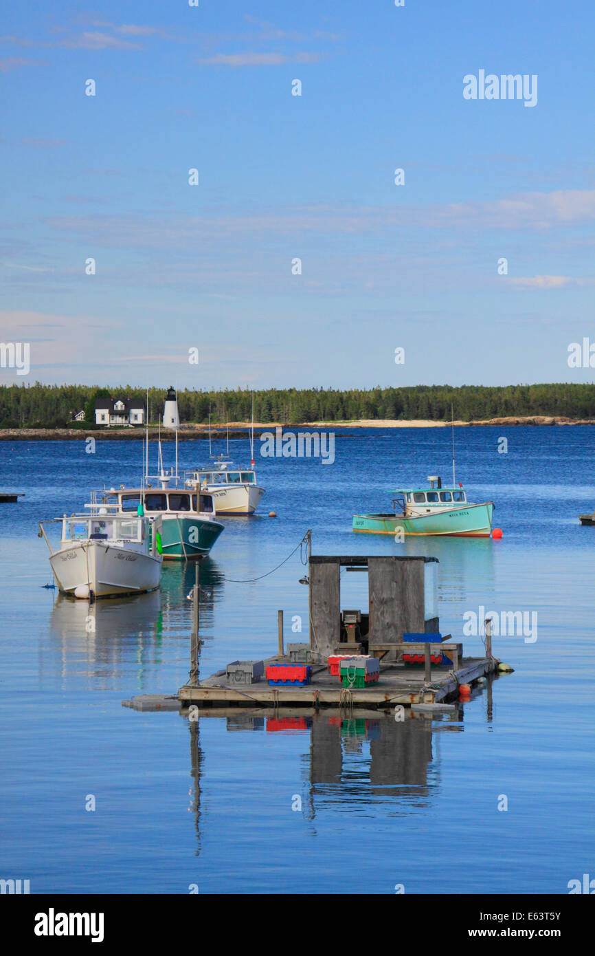 Prospect Harbor Point Lighthouse, Prospect Harbor, Maine, USA Stock ...