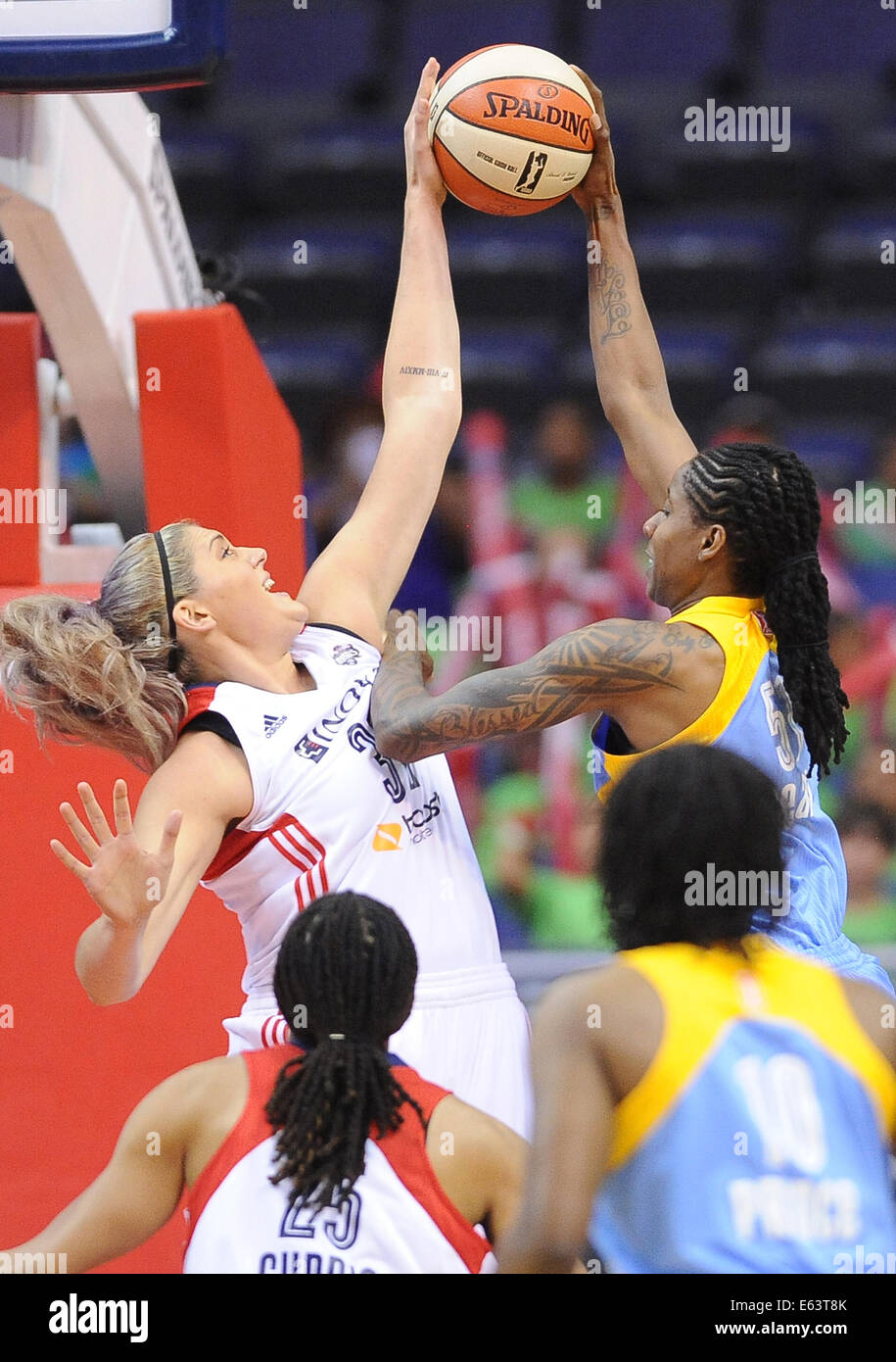Washington, DC, USA. 13th Aug, 2014. 20140813 - Washington Mystics ...