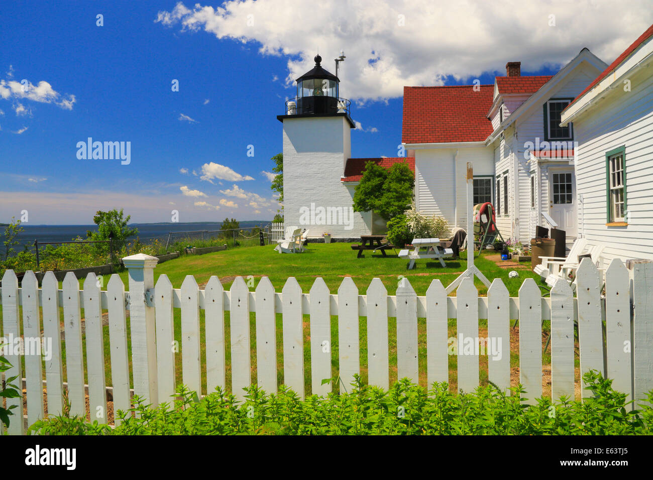 Fort Point Light, Stockton Springs, Maine, USA Stock Photo - Alamy