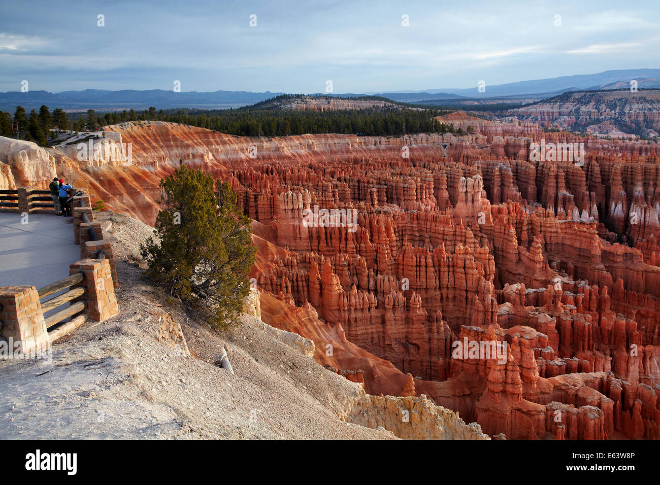 Hoodoos in Bryce Amphitheater, seen from Inspiration Point, Bryce ...