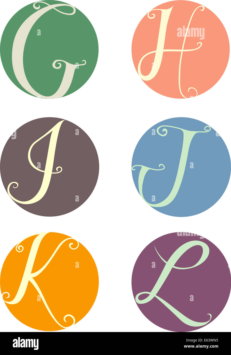 Text Illustration Featuring Labels Bearing the Letters of the Alphabet ...