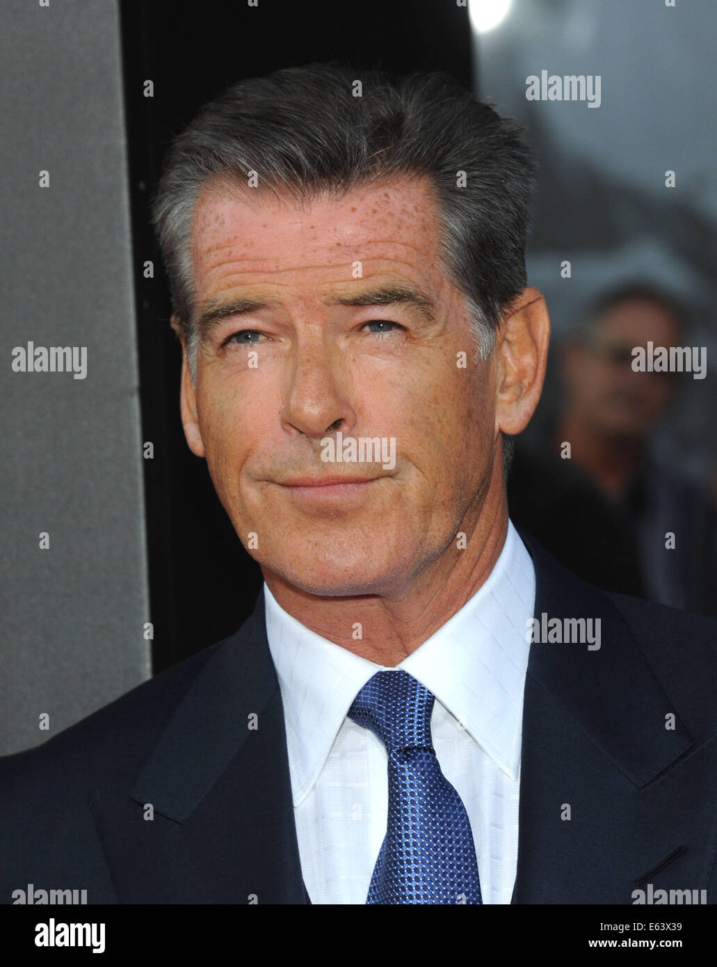 Hollywood, California, USA. 13th Aug, 2014. Pierce Brosnan arrives for ...