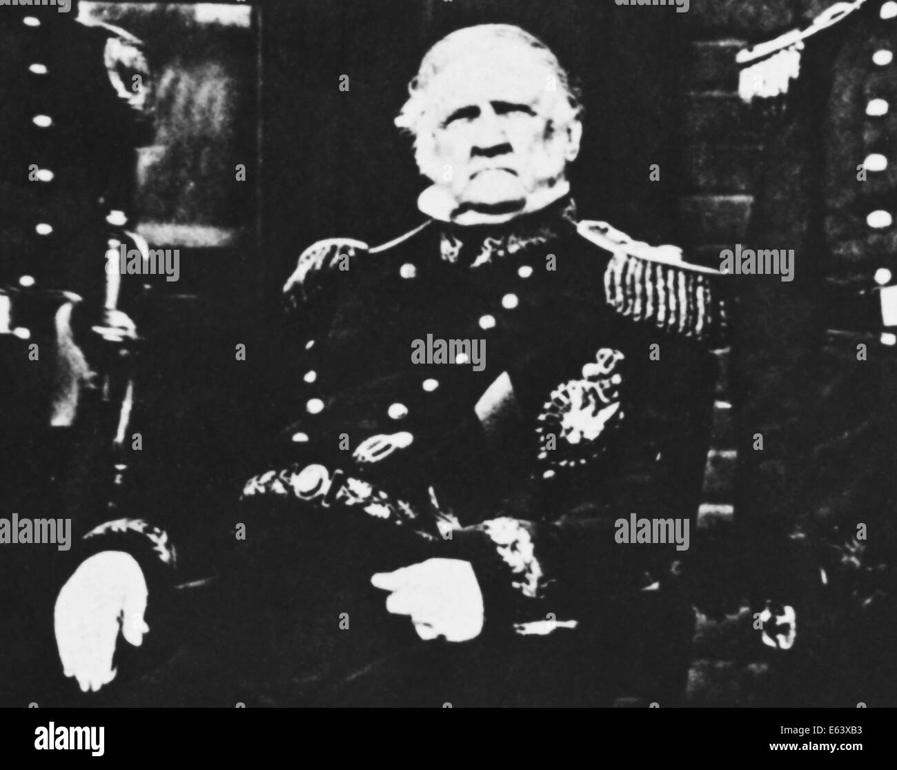 Vintage photo of Winfield Scott Stock Photo - Alamy