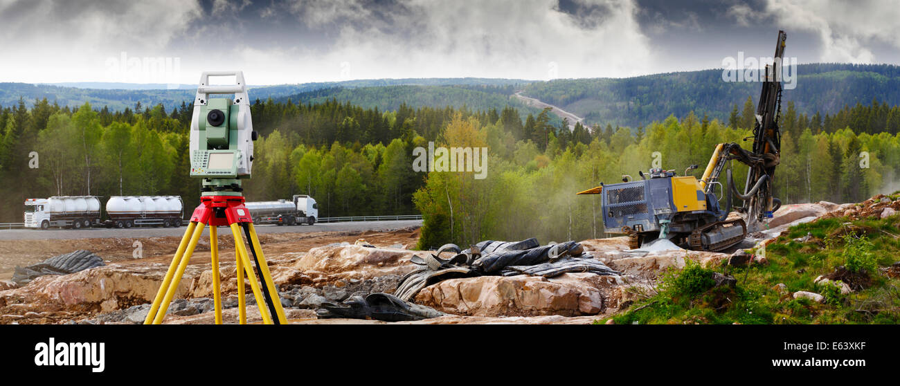 surveying instrument aimed at rock-drilling and road works industry ...