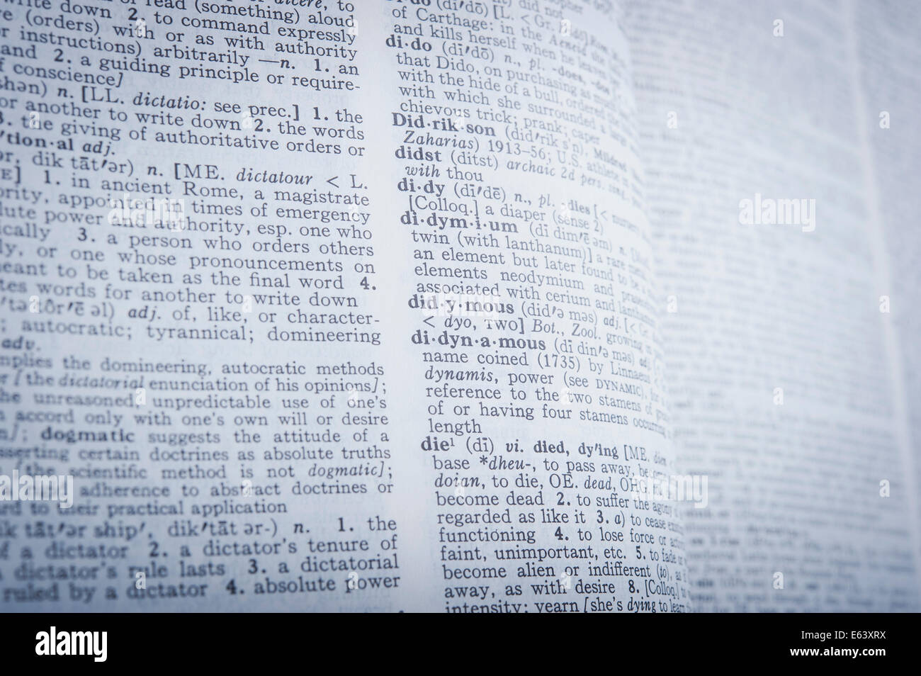 Dictionary definition meaning hi-res stock photography and images - Alamy