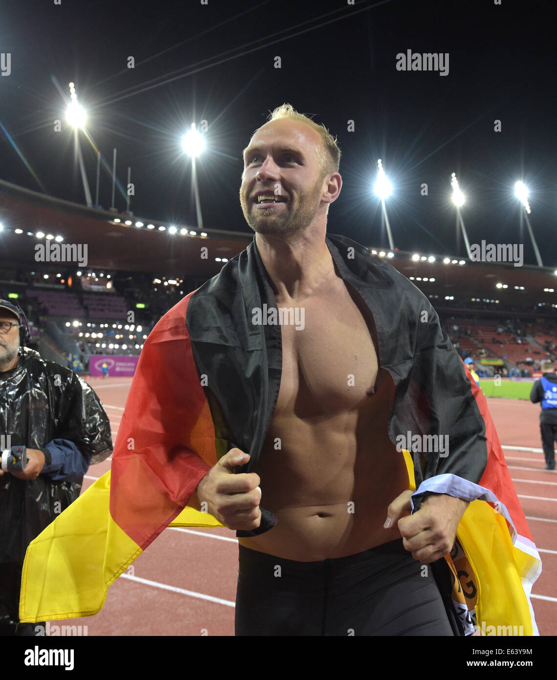 Zurich, Switzerland. 13th Aug, 2014. Gold medalist Robert Harting of ...