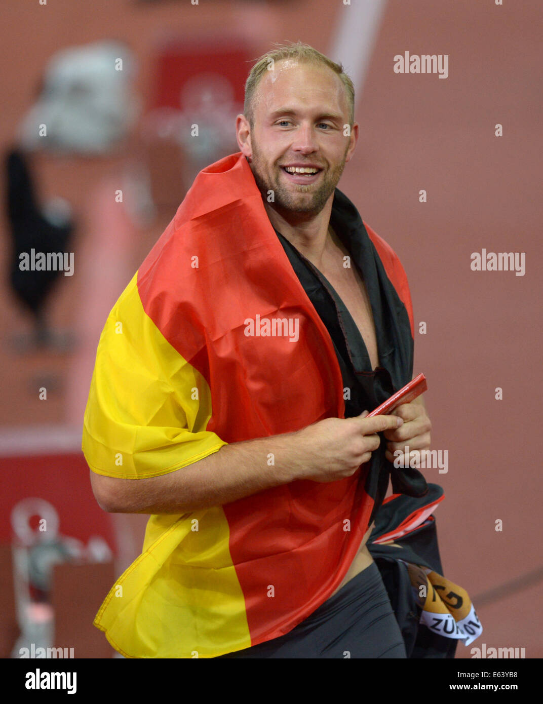 Zurich, Switzerland. 13th Aug, 2014. Gold medalist Robert Harting of ...