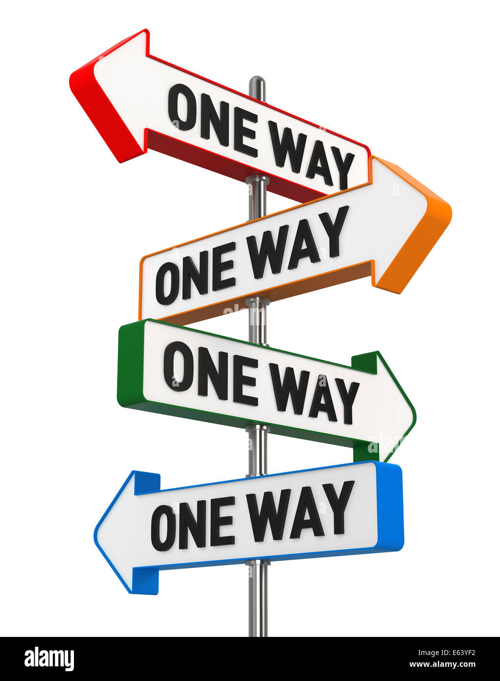 Road signs conflicting hi-res stock photography and images - Alamy