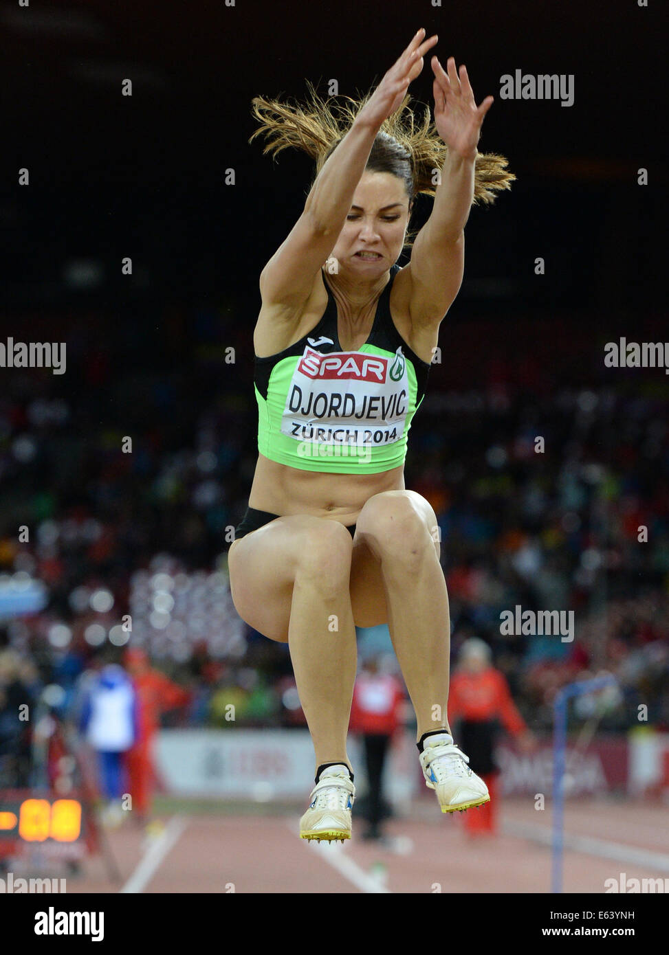 Zurich, Switzerland. 13th Aug, 2014. Nina Djordjevic of Slovenia ...