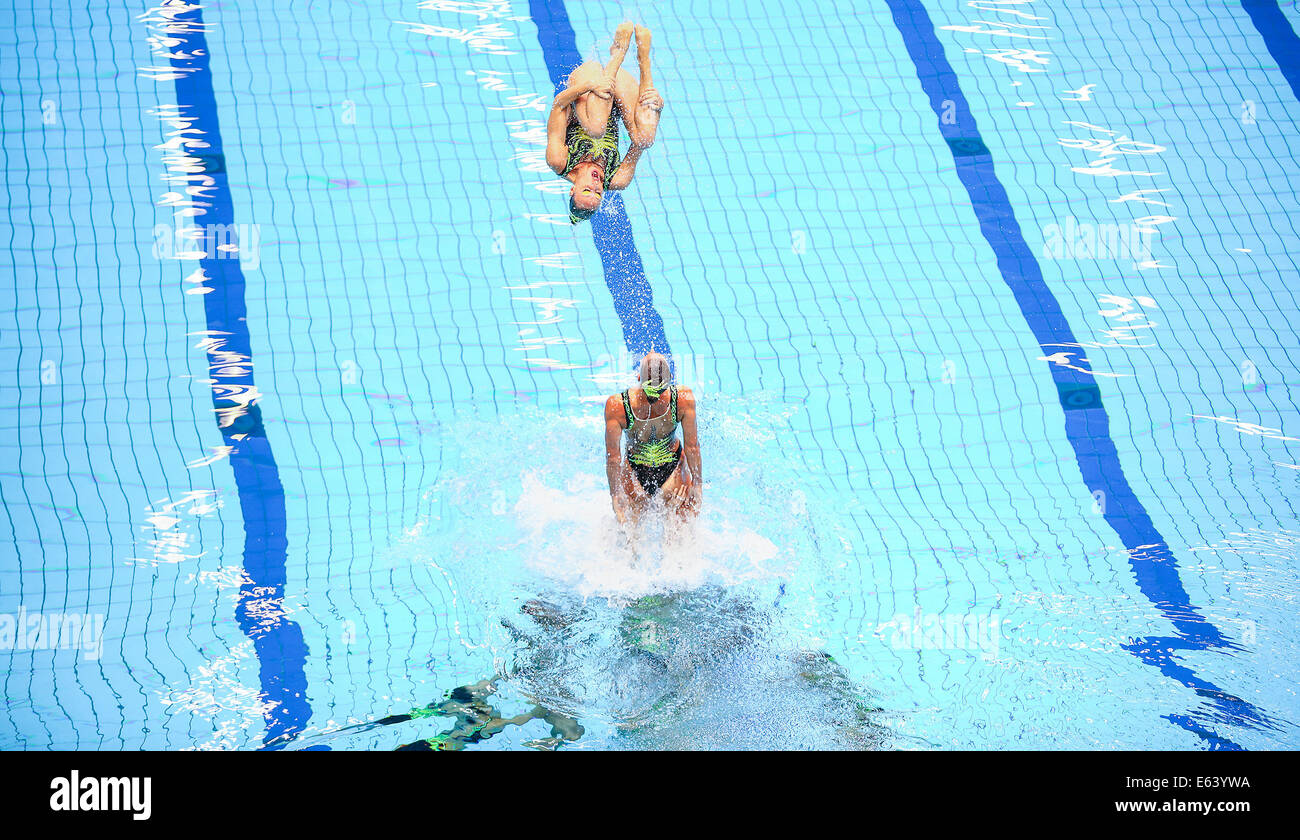 Berlin, Germany. 13th Aug, 2014. Members of Italy's team compete in the ...