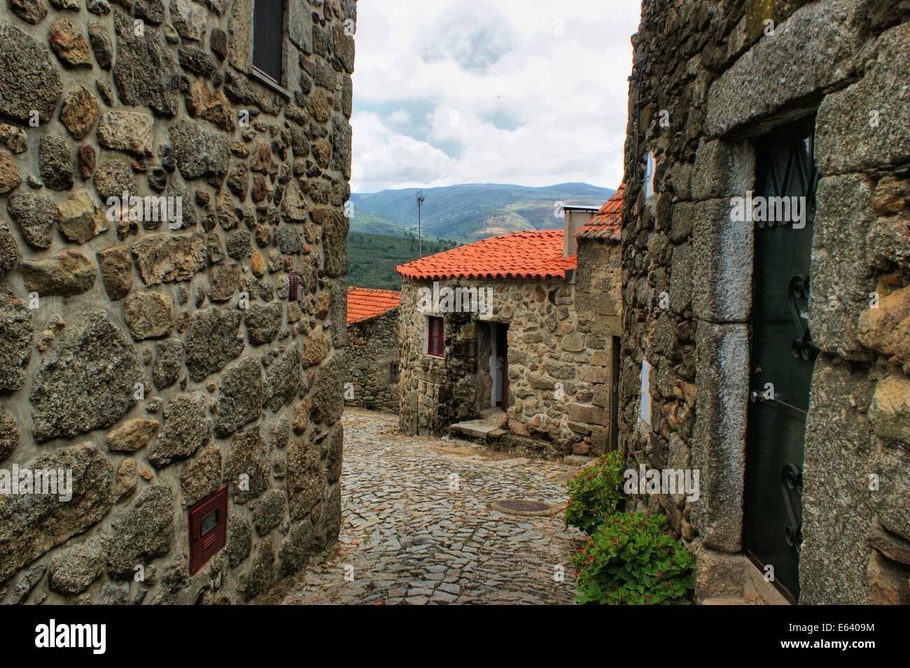 Old rural village of Linhares da Beira, Portugal Stock Photo - Alamy