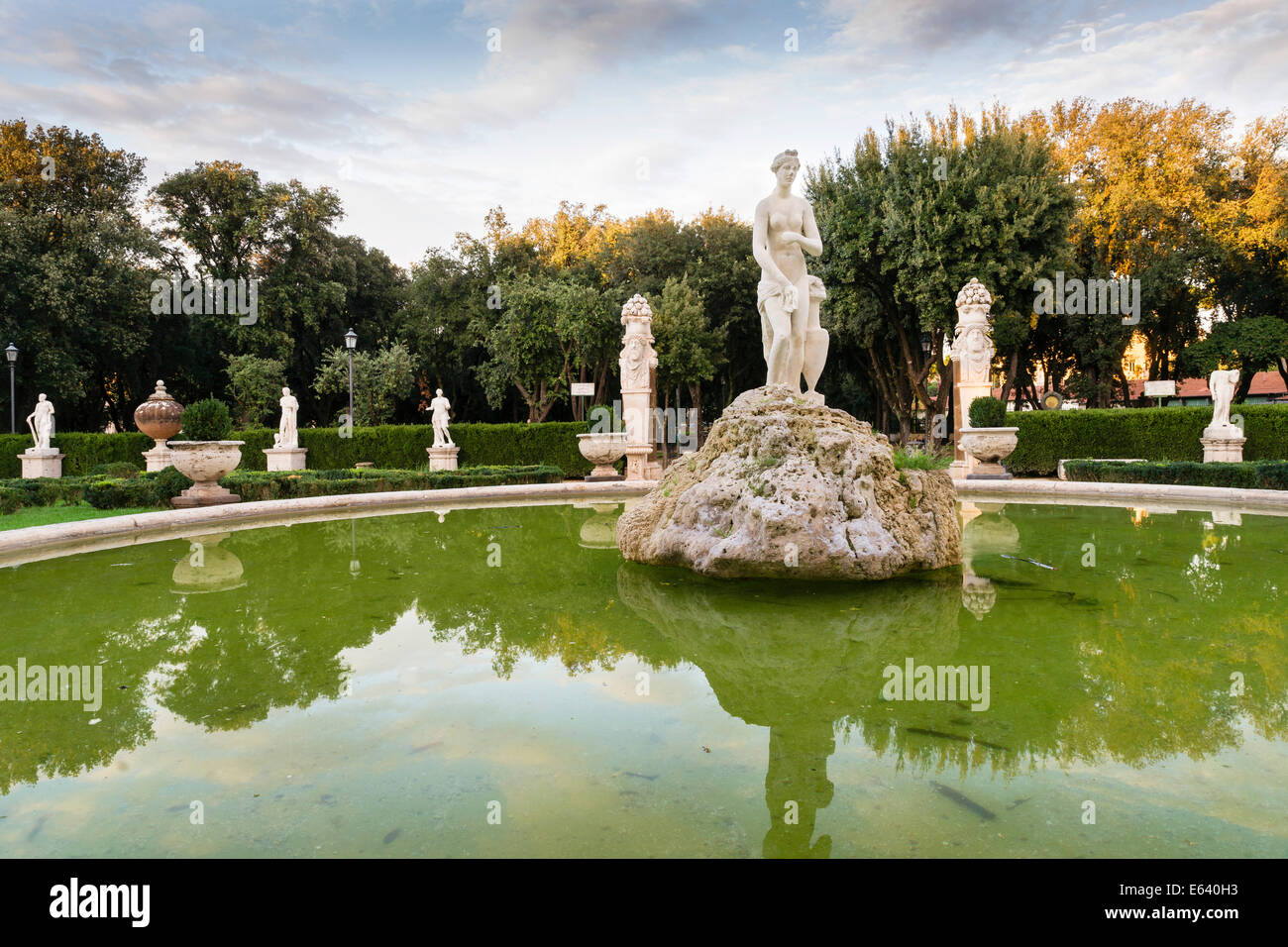 Venus fountain in the park of Villa Borghese, Rome, Lazio, Italy Stock ...