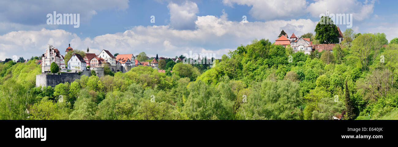 Schloss Vellberg Castle with the historic town centre and Stöckenburg ...