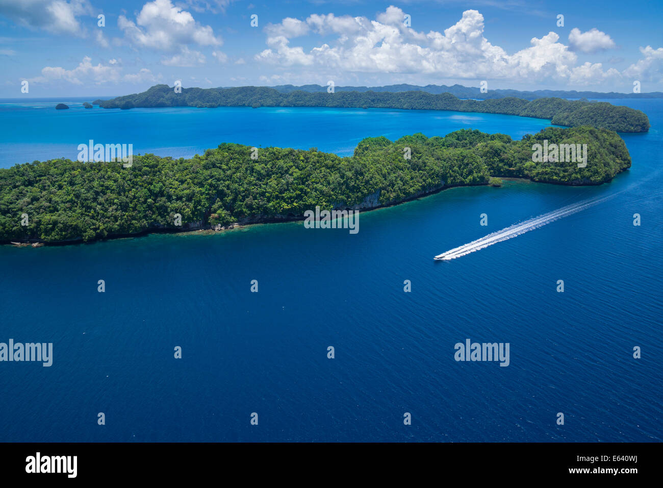 Diving boat, Palau, Micronesia Stock Photo - Alamy