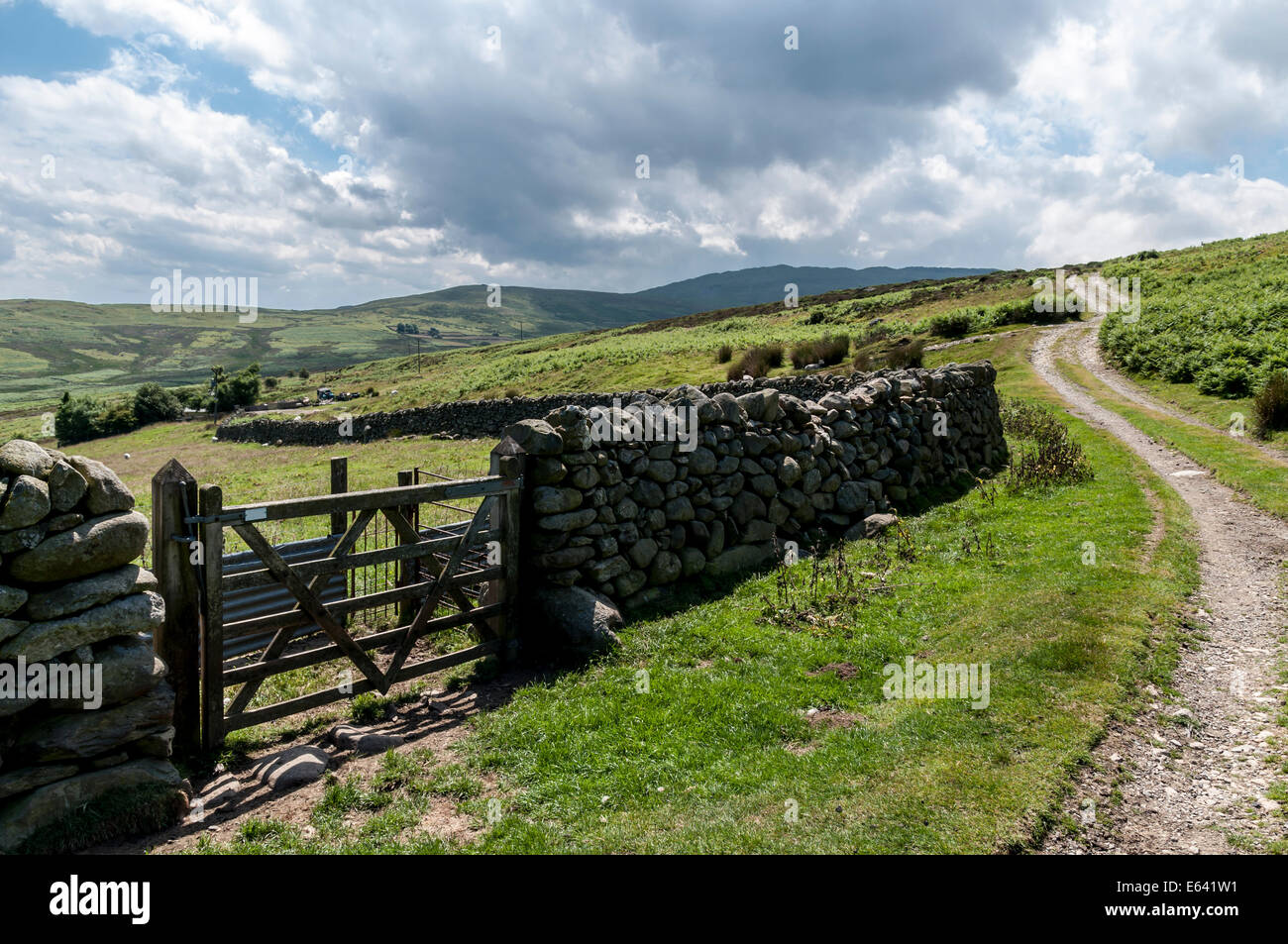 Jubilee Path above Capelulo North Wales coast looking towards Tal y Fan ...