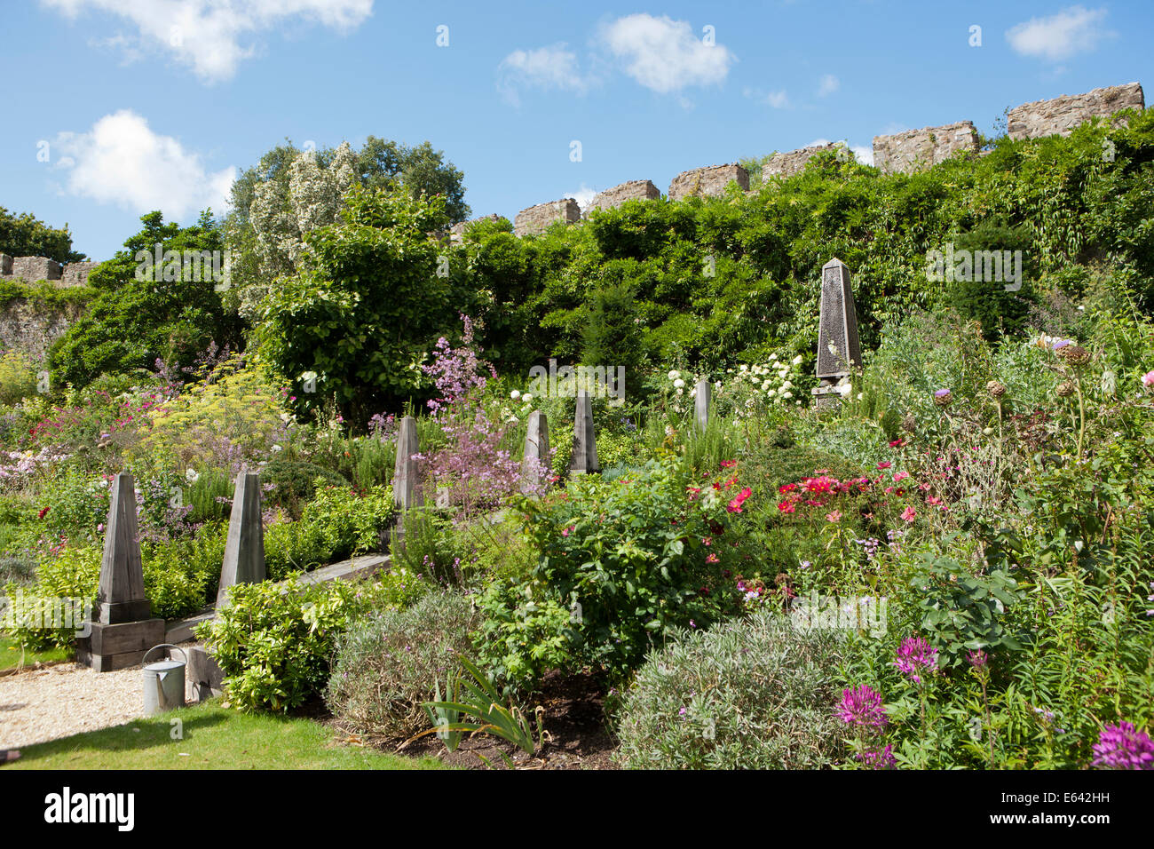 The House and fine gardens in the grounds of Trematon Castle, nr ...