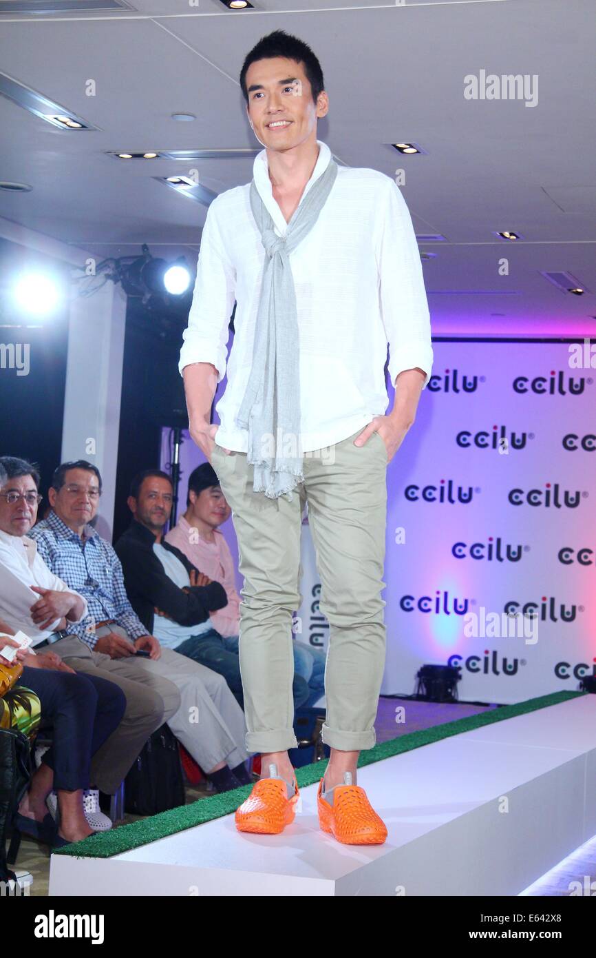 Taipei. 13th Aug, 2014. Actor Weber Yang attends CCILU 2014 fashion ...