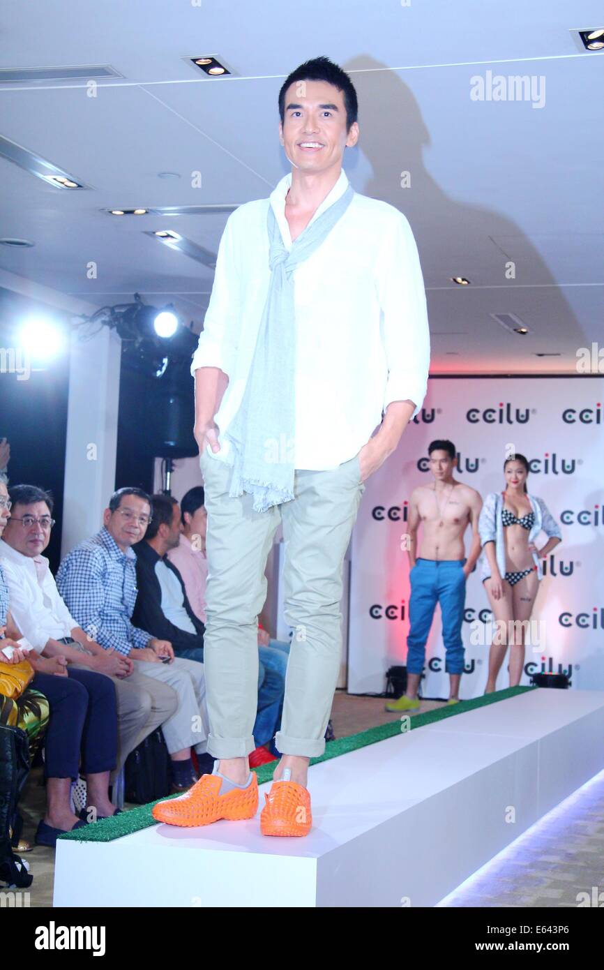 Taipei. 13th Aug, 2014. Actor Weber Yang attends CCILU 2014 fashion ...